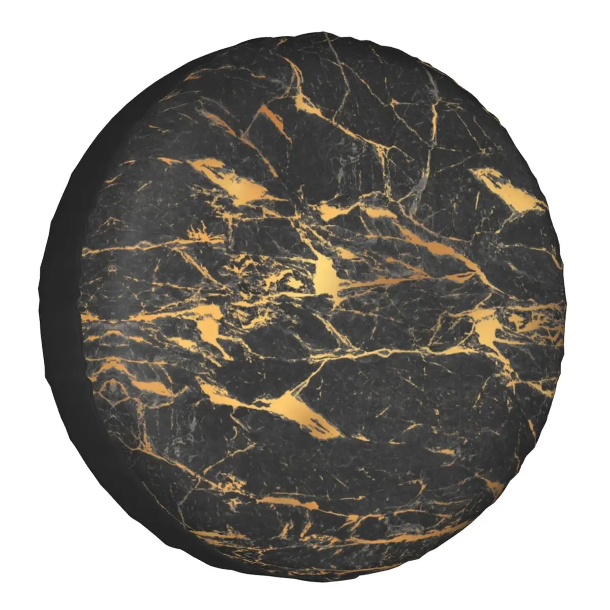 Stylish Gold Abstract Marbleized Paint Spare Tire Cover Case Marble ...