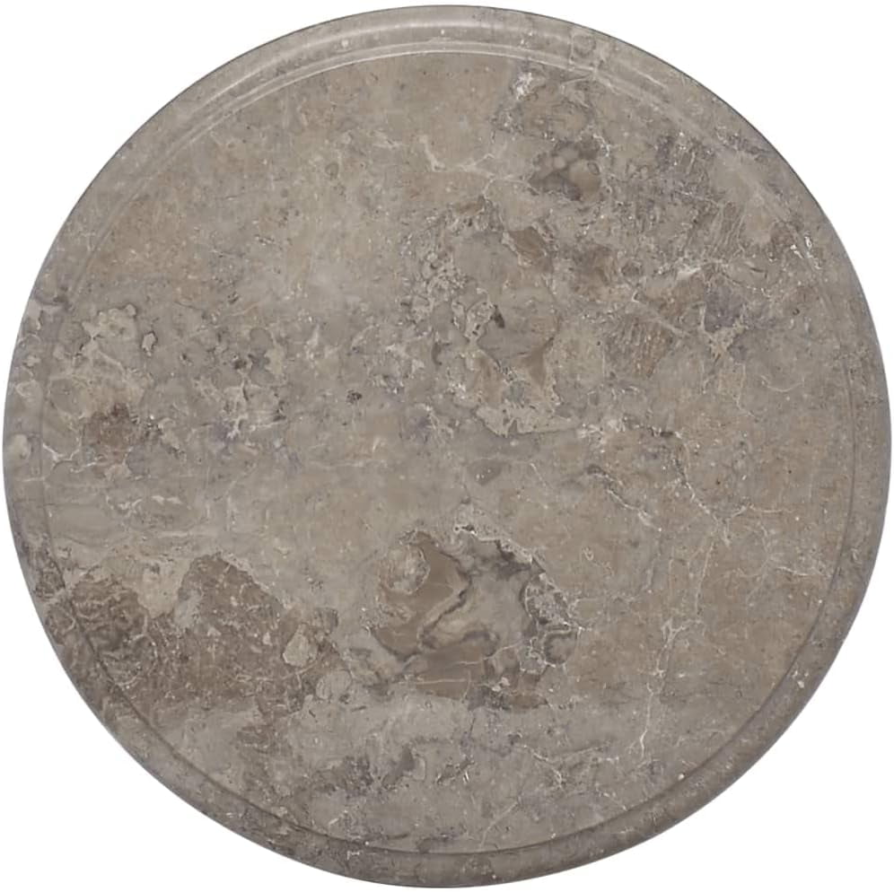 Stylish Gray Marble Table Top for Dining and Coffee Tables, Ø15.7" x 1 ...