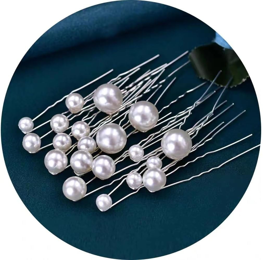 Stylish Hair Clips,20Pcs Pearl Hair Pins, Bridal Pearl Hair Pins Pearl ...