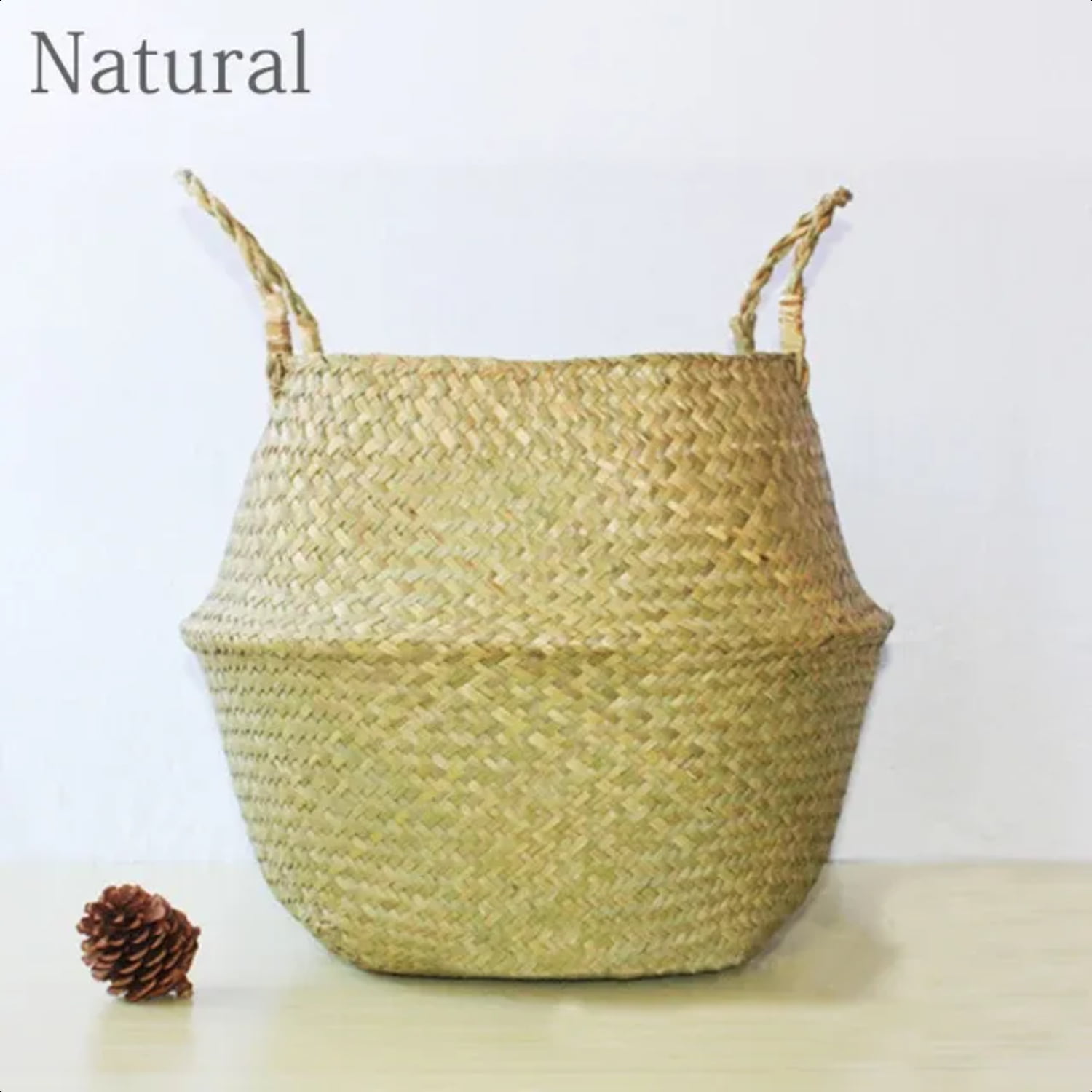 Stylish Handcrafted Eco-Friendly Woven Straw Flower Plant Pot Basket ...