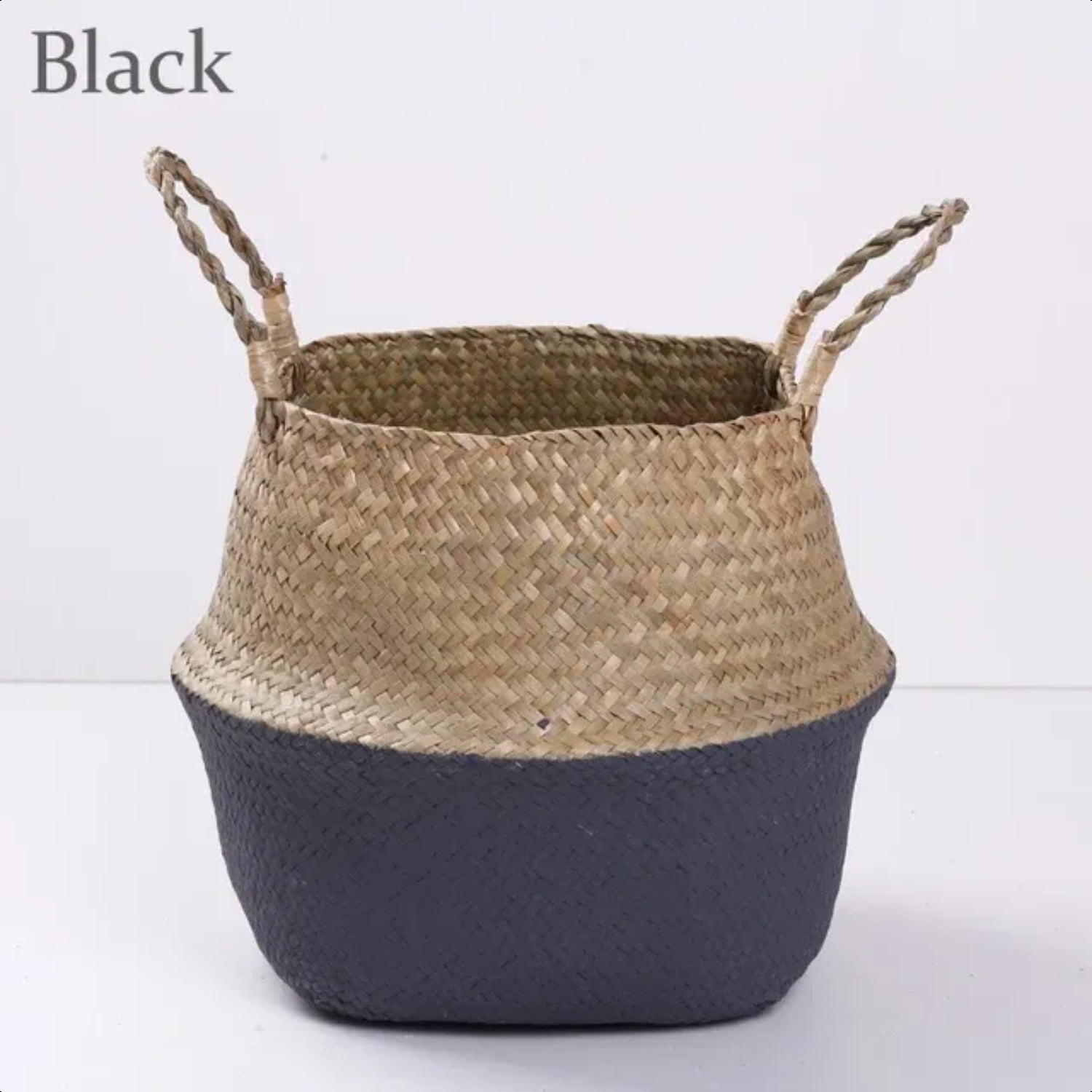 Stylish Handcrafted Eco-Friendly Woven Straw Flower Plant Pot Basket ...