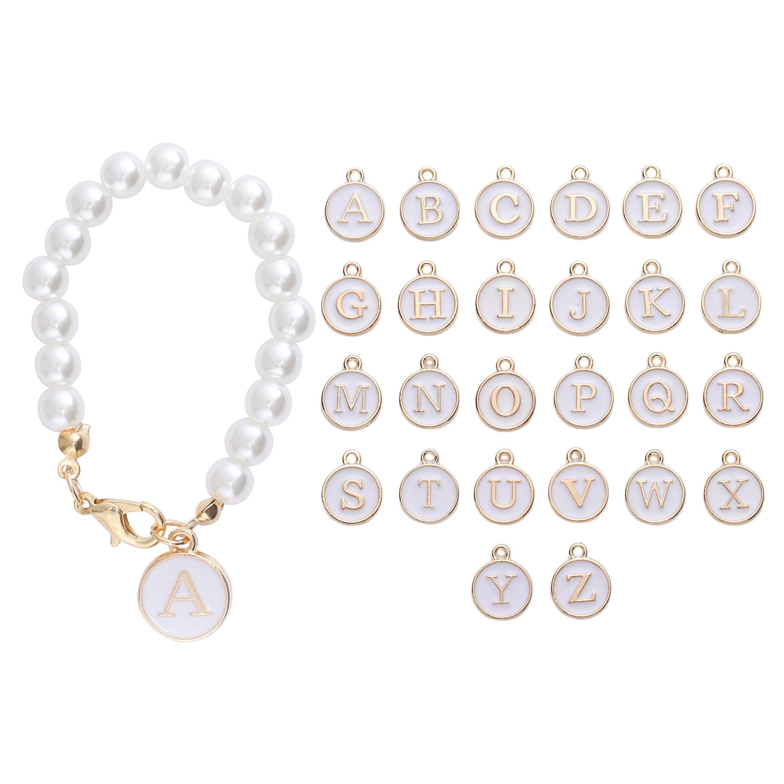 Stylish Hangs Accessories 1pc Letter Pearl Chains for Tumbler with ...