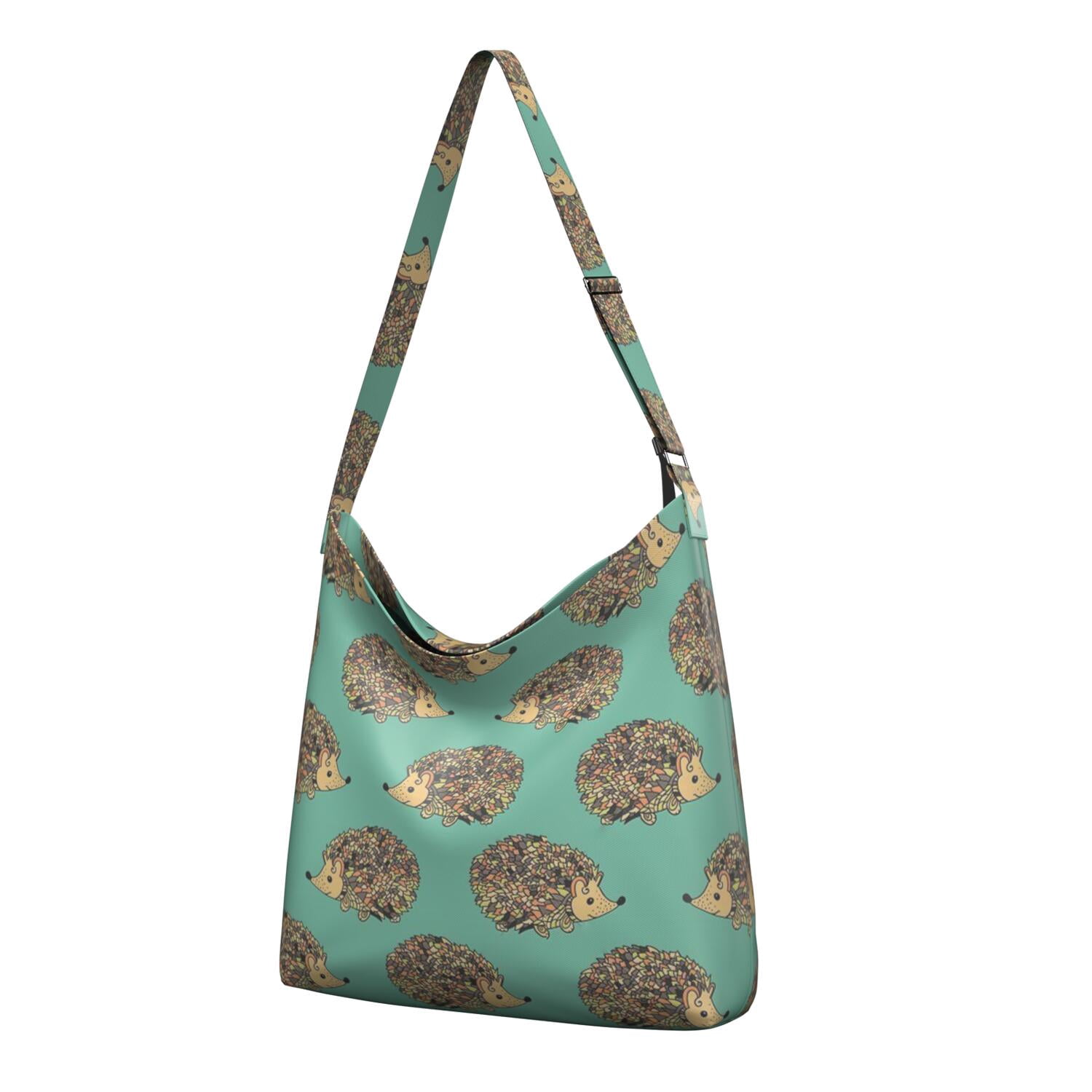 Stylish Hedgehog Night Scene Crossbody Purse - Versatile Multi-Pocket ...