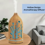 Stylish Hollow Design Essential Oil Diffuser - 7 Color Changing LED ...