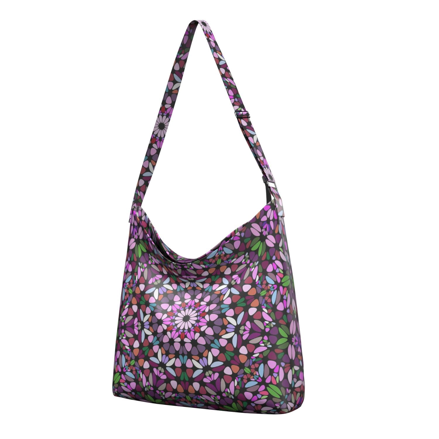 Stylish Indian Ornament Shoulder Tote Bag - Versatile Work Purse with ...