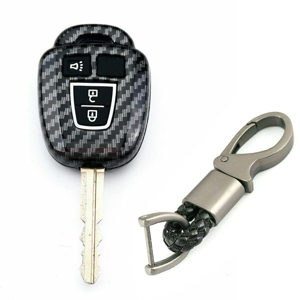 Stylish Key Fob Cover for Toyota for Tacoma 3 Bnt Carbon Fiber Texture - Walmart.com