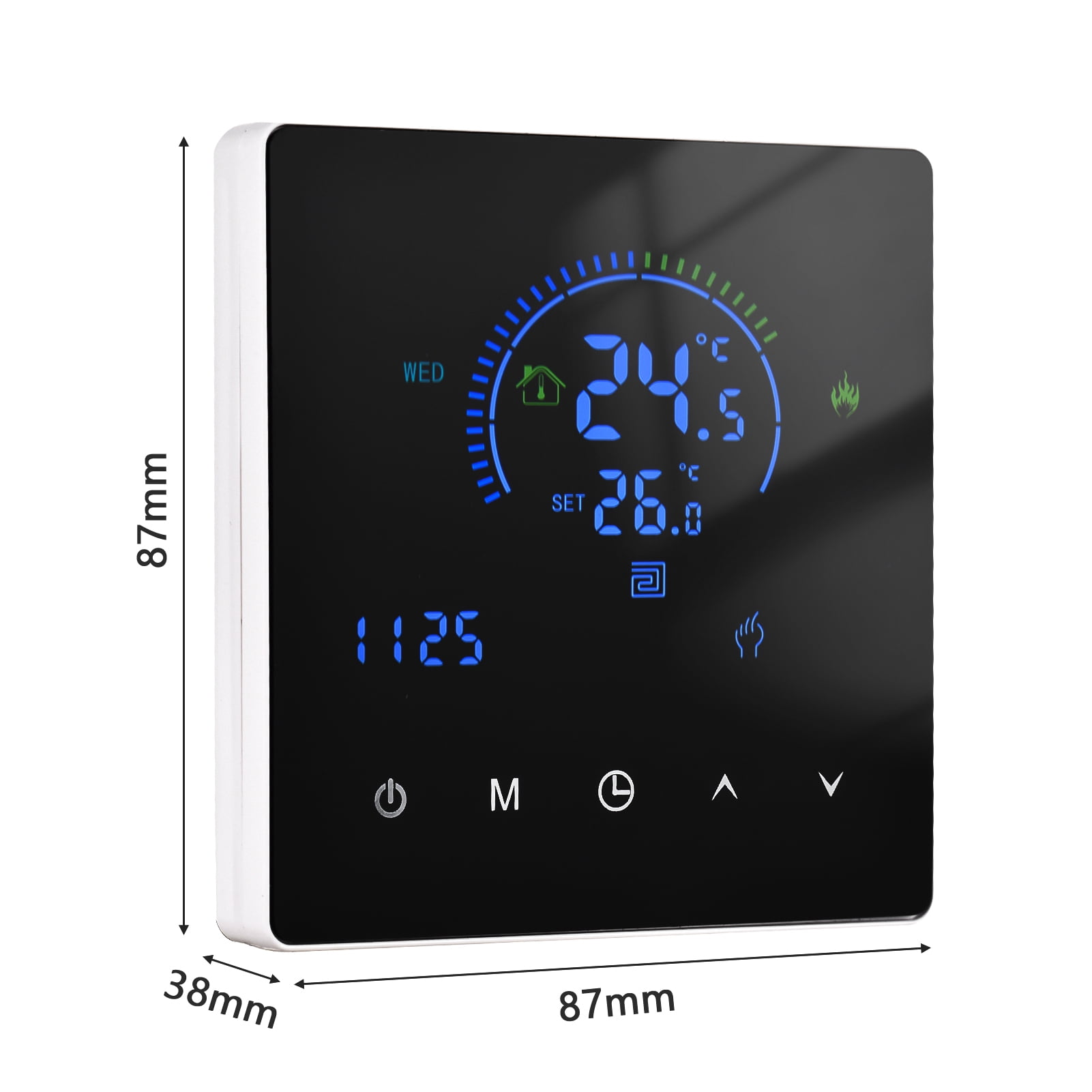 Stylish LCD Display Thermostat for Water Heating System NTC Temperature ...
