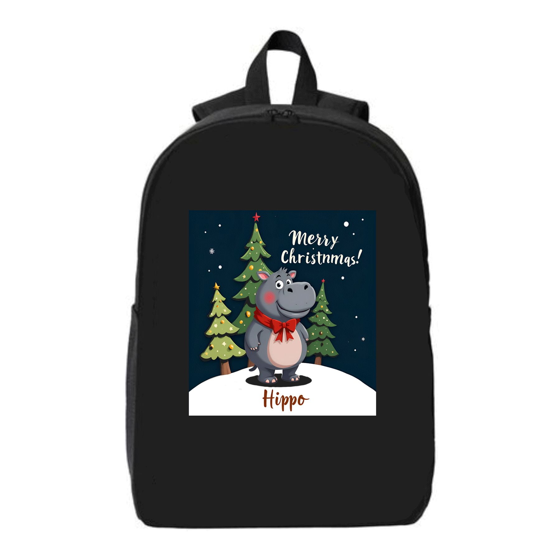 Stylish Laptop Backpack Travel Bag with Unique Cartoon Hippo Design ...