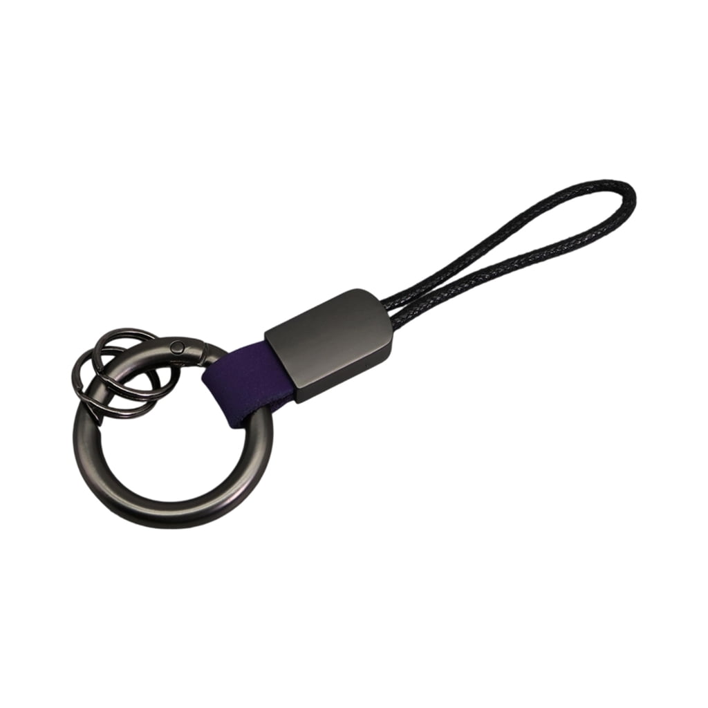 Stylish Leather Keychain With Ring and Wrist Lanyard Key Chain for Men ...