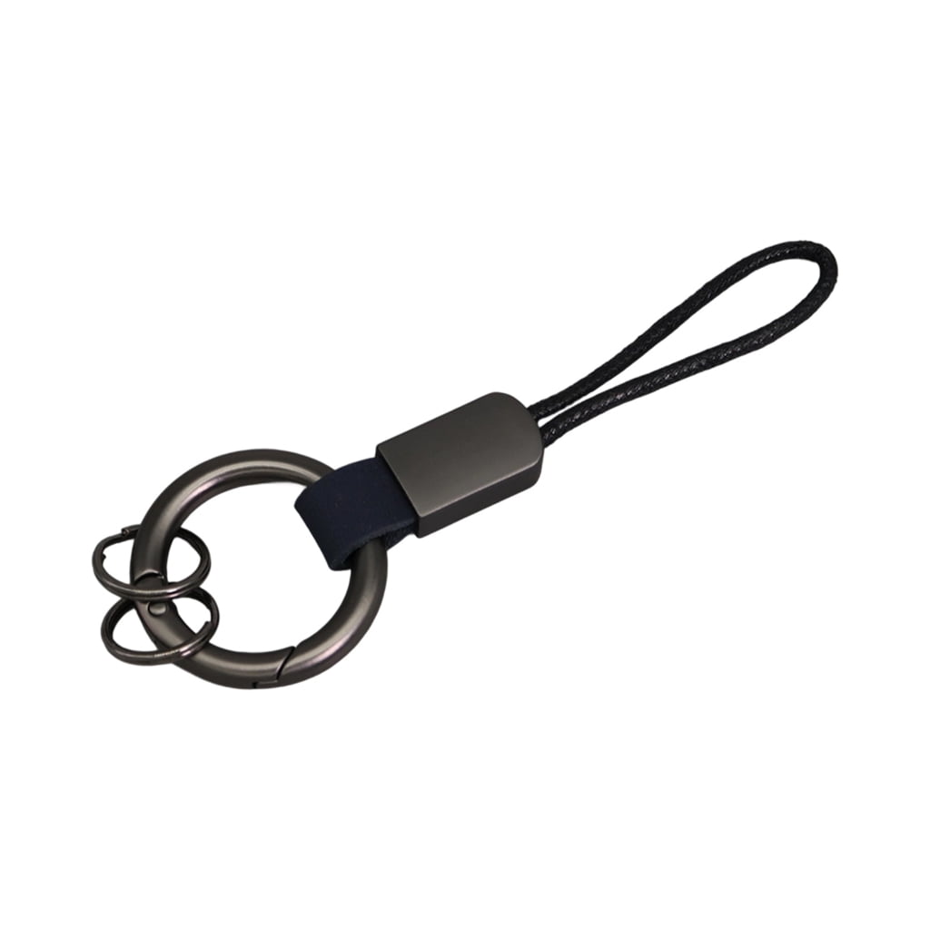 Stylish Leather Keychain With Ring and Wrist Lanyard Key Chain for Men ...