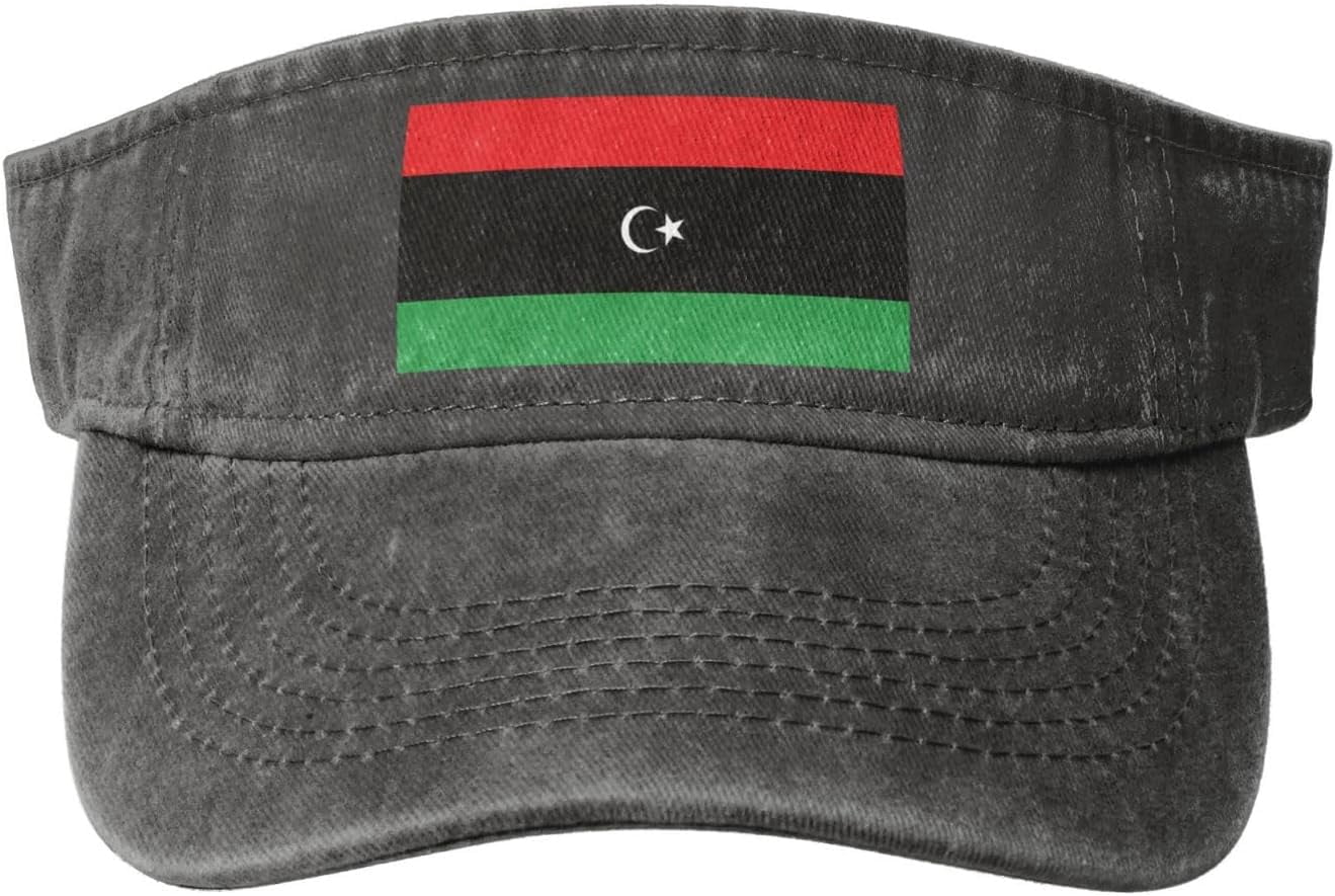 Stylish Libyan Flag Cowboy Empty Top Sun Hat Blank Baseball Cap for Men ...