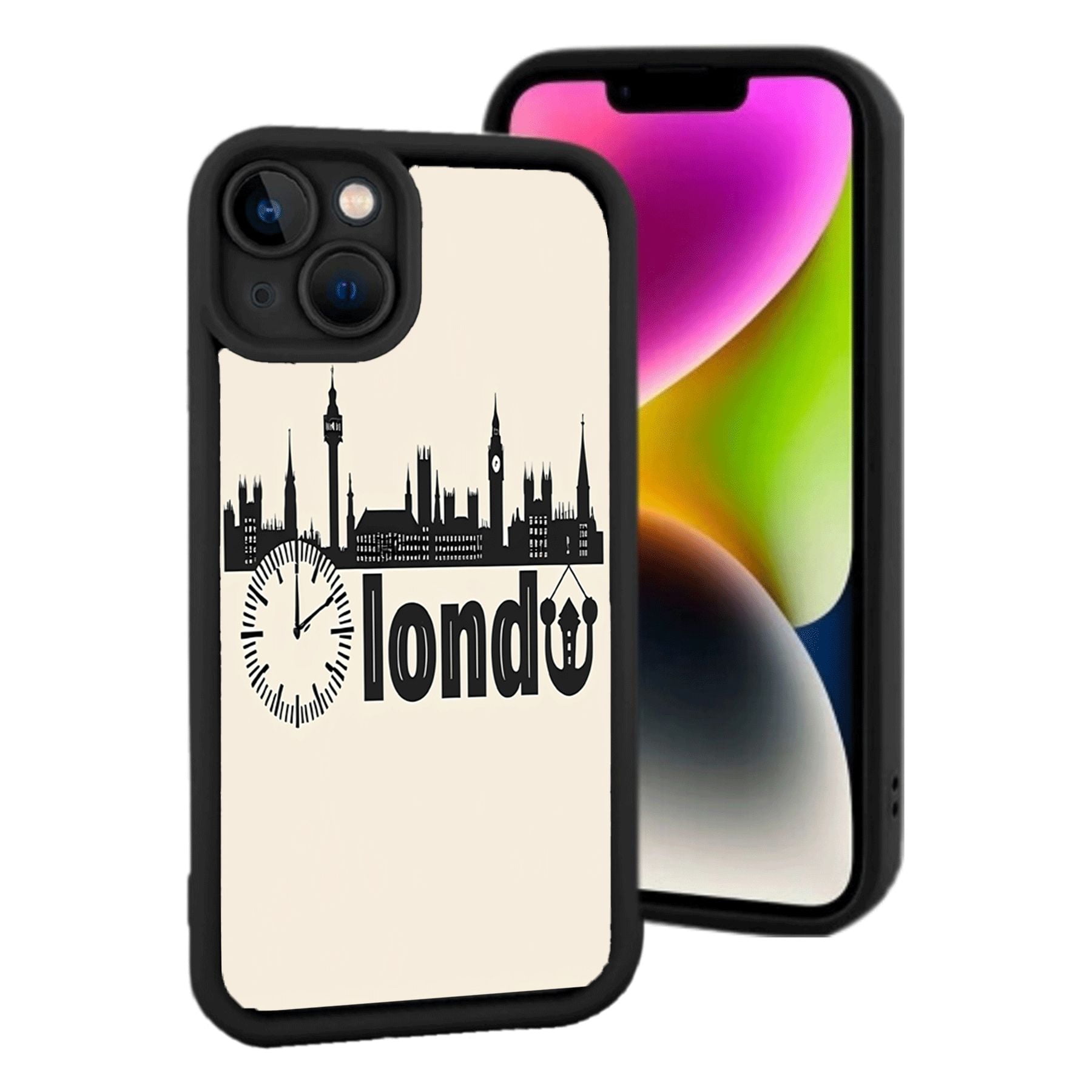 Stylish London Skyline iPhone 15 Case - Lightweight Yellowing Resistant ...