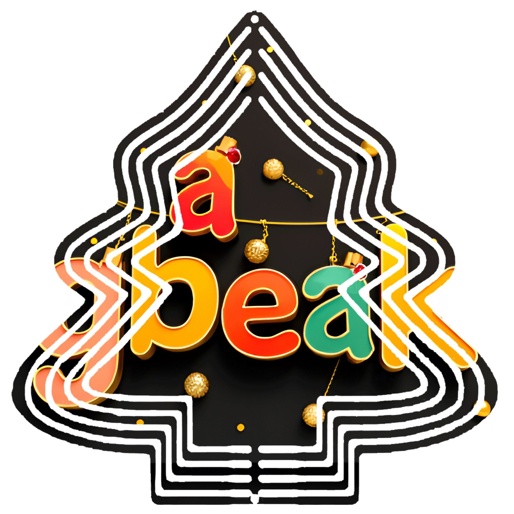 Stylish Metal Hanging Christmas Tree Wind Spinner - Colorful Ornaments ...