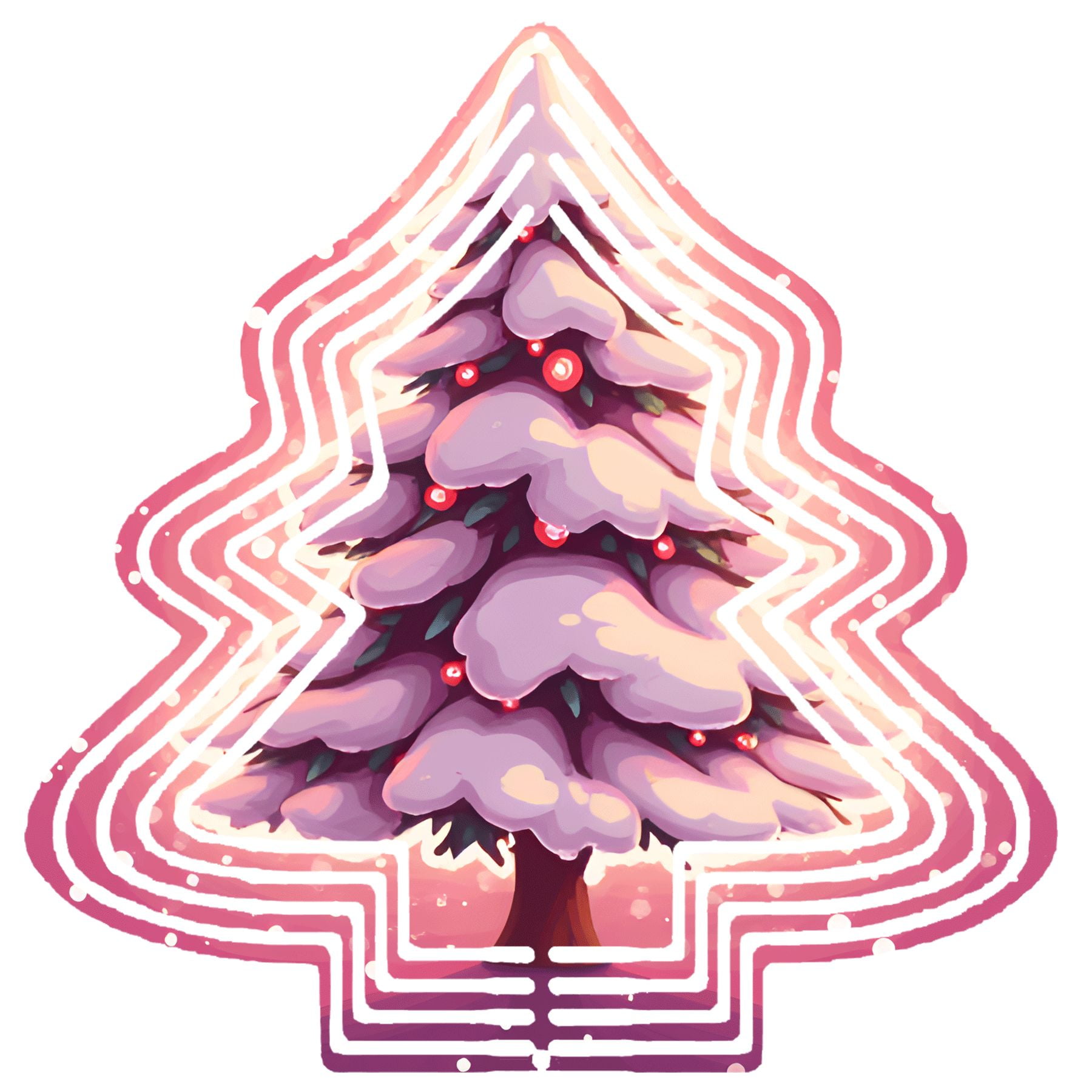 Stylish Metal Hanging Christmas Tree Wind Spinner - Festive Garden ...