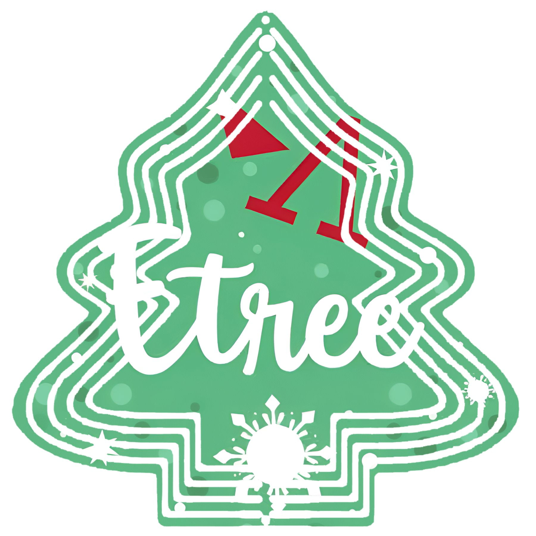 Stylish Metal Hanging Christmas Tree Wind Spinner - Festive Green ...