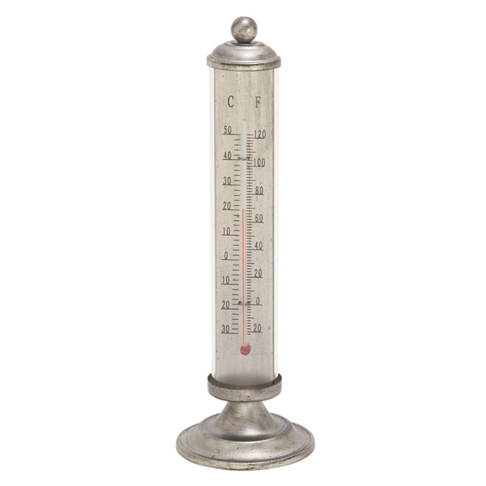 Stylish Metal Thermometer Silver - Walmart.com