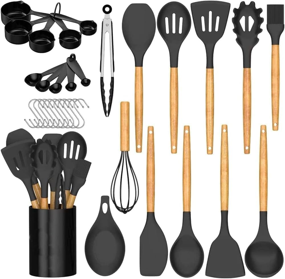 Stylish and Modern 33-Piece Kitchen Utensils Set - Prime Kitchen ...