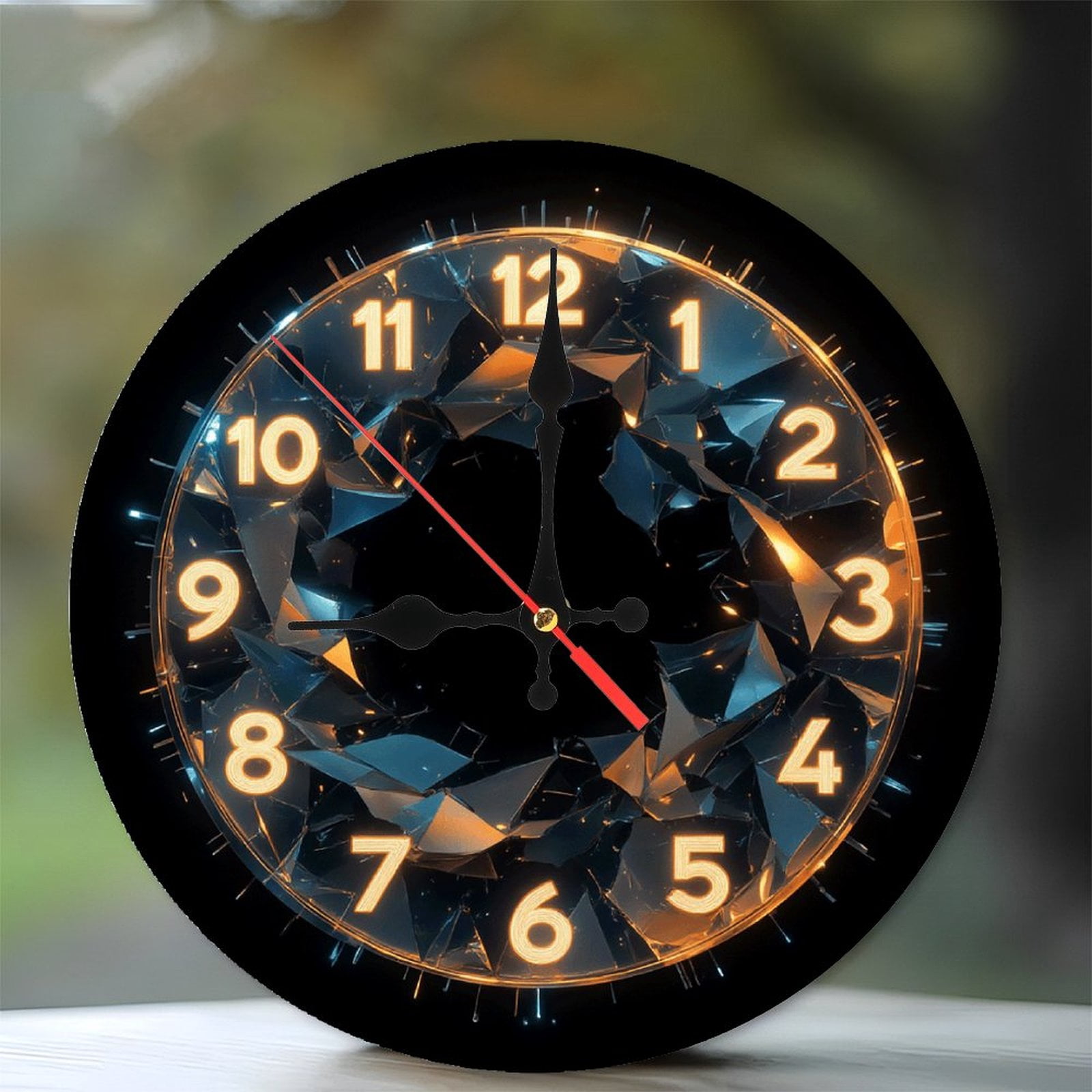 Stylish Modern Wall Clock with Unique Design And Bright LED Lights 10 ...