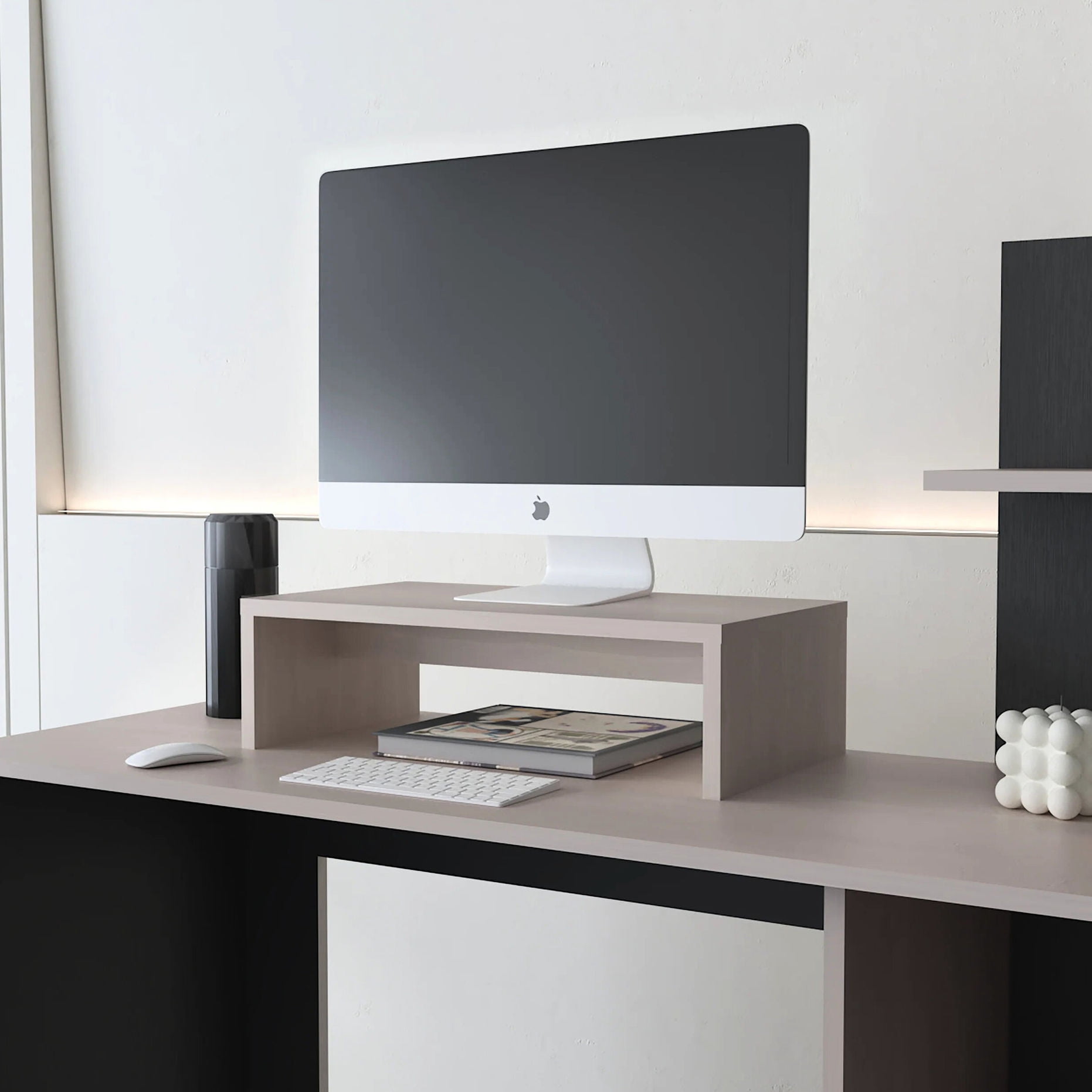 Stylish Monitor Stand+Complement Workspace”-“Office Decorating+Improve ...