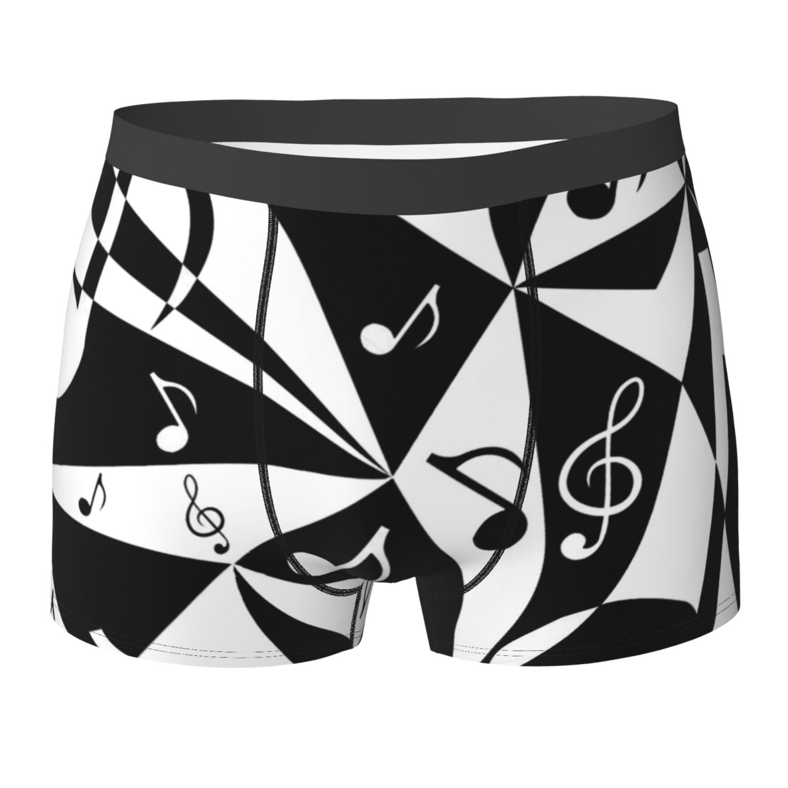 Stylish Musical Note Pattern Underwear For Men,Soft Boxer Briefs ...