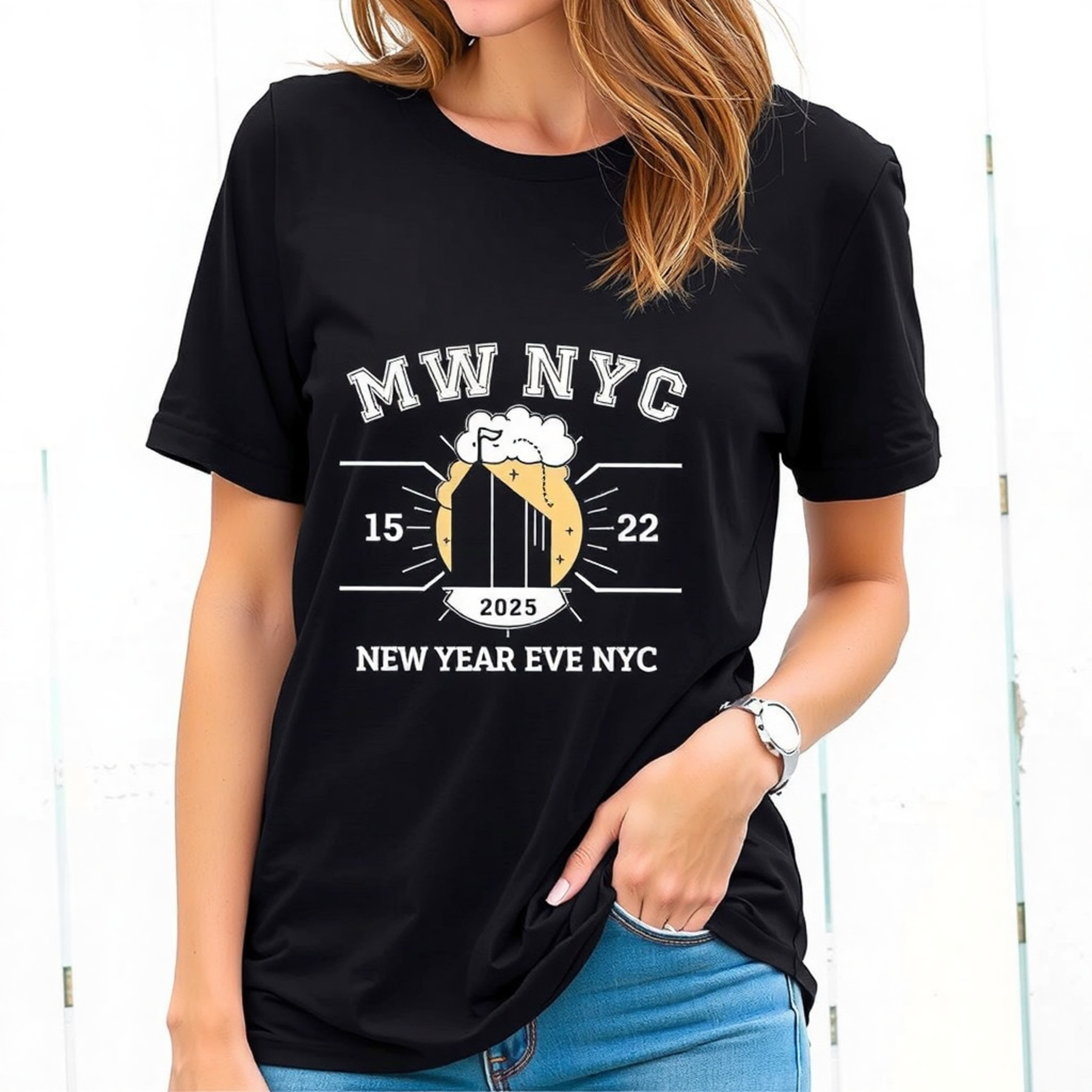 Stylish NYC New Year's Eve T-Shirt - Celebrate 2025 in Style - Walmart.com