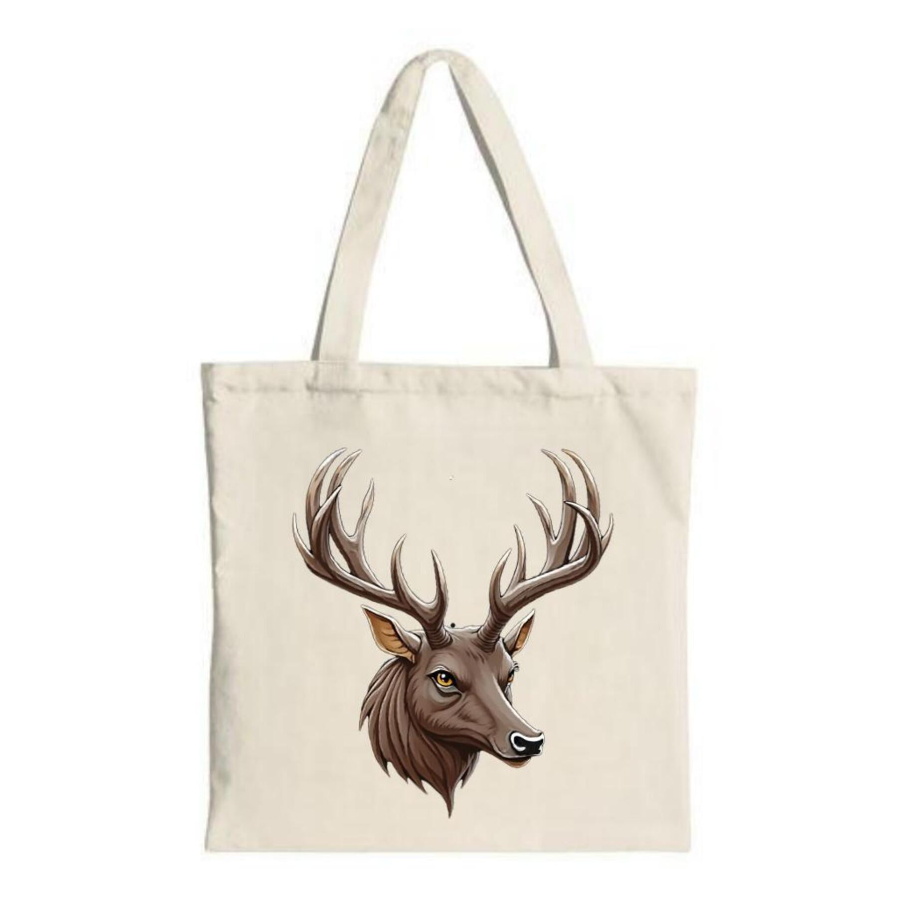 Stylish Natural Canvas Tote Bag with Detailed Illustration and Sturdy ...