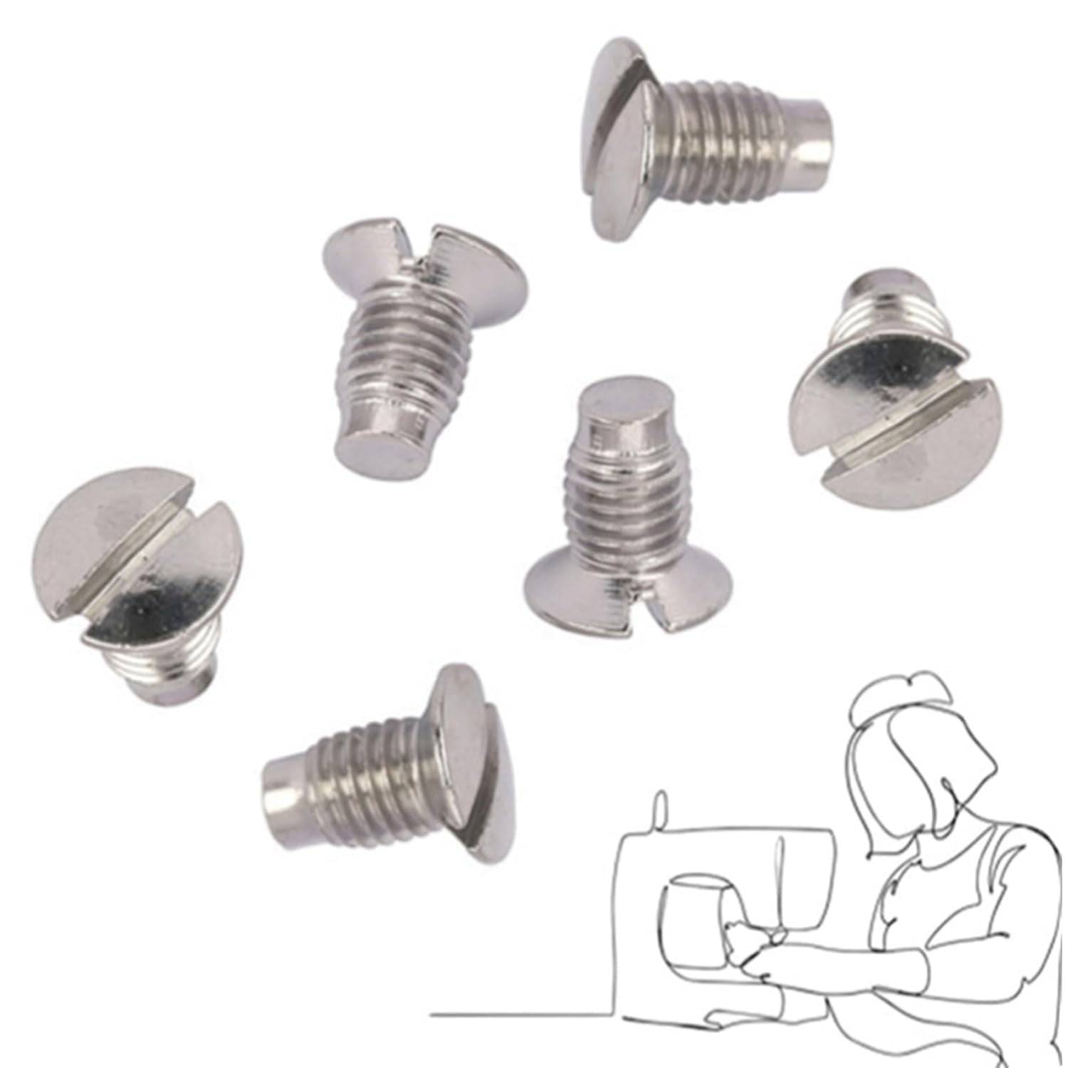 Stylish Needle Plate Screws for Overlock Sewing Machines Premium ...
