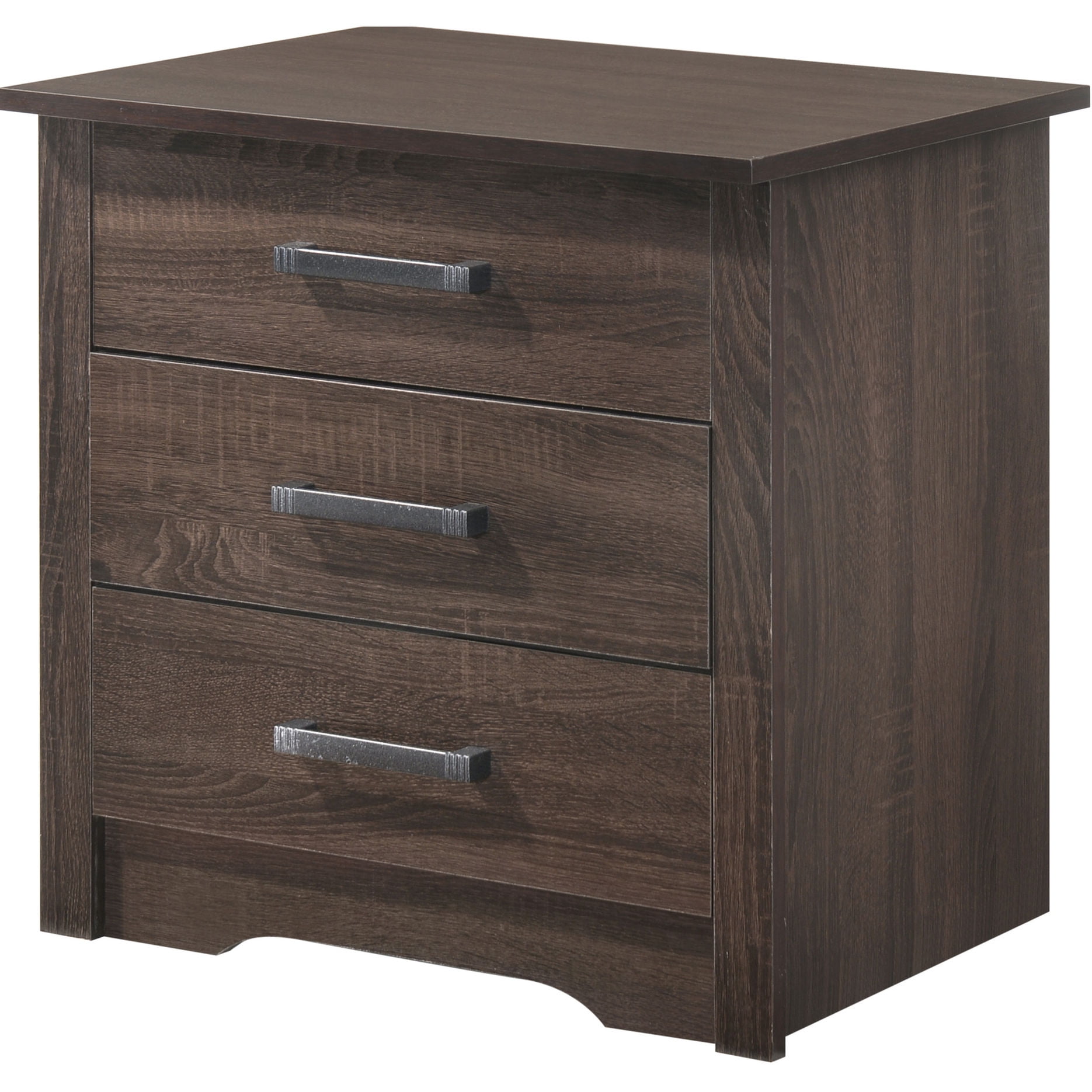 Stylish Nightstand with Wenge Finish / Fits Tight Areas, Improves ...