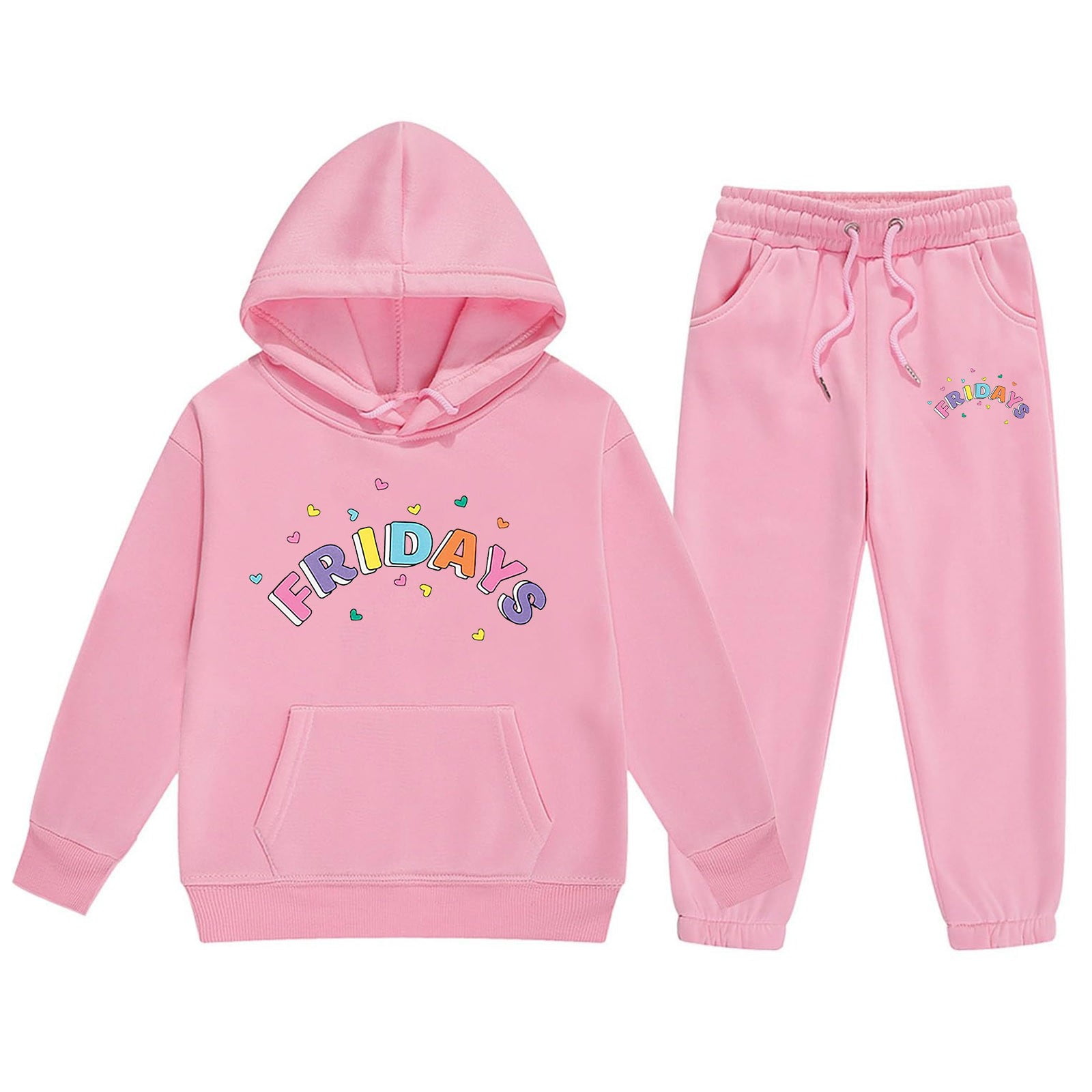 Stylish Ocean Graphic Girls Tracksuit Set Comfortable Pullover Hoodie ...