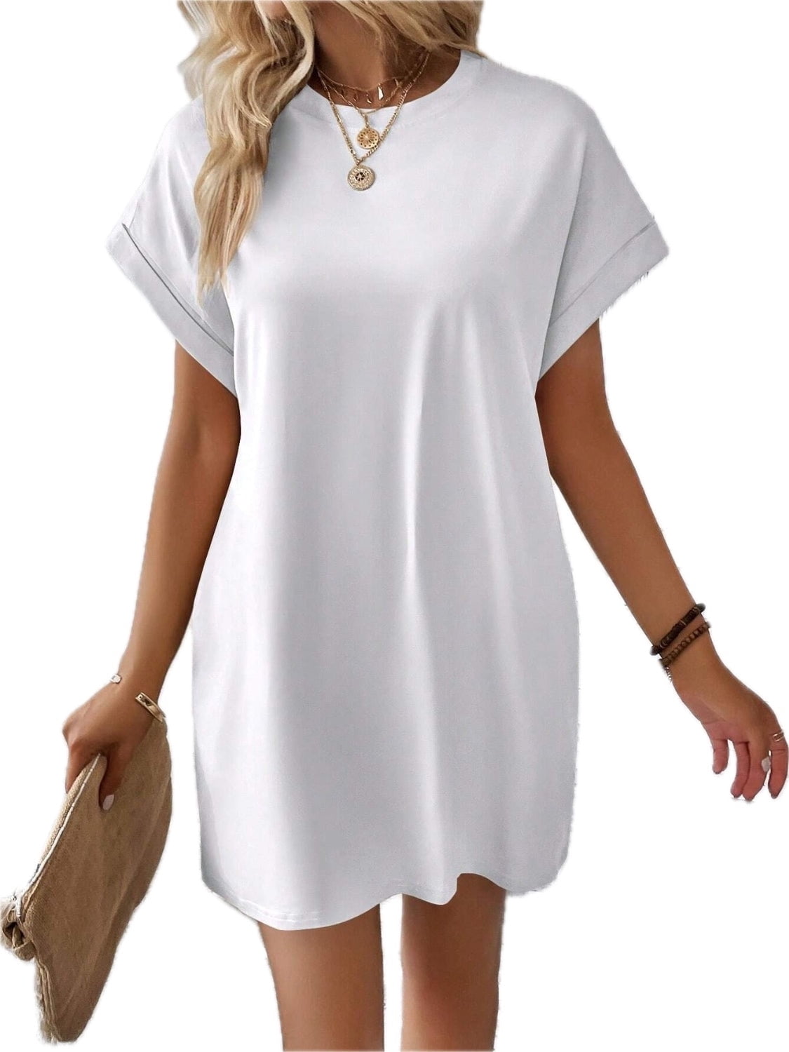 Stylish Opaque Mini Dress with Comfortable Stretch Fabric for ...