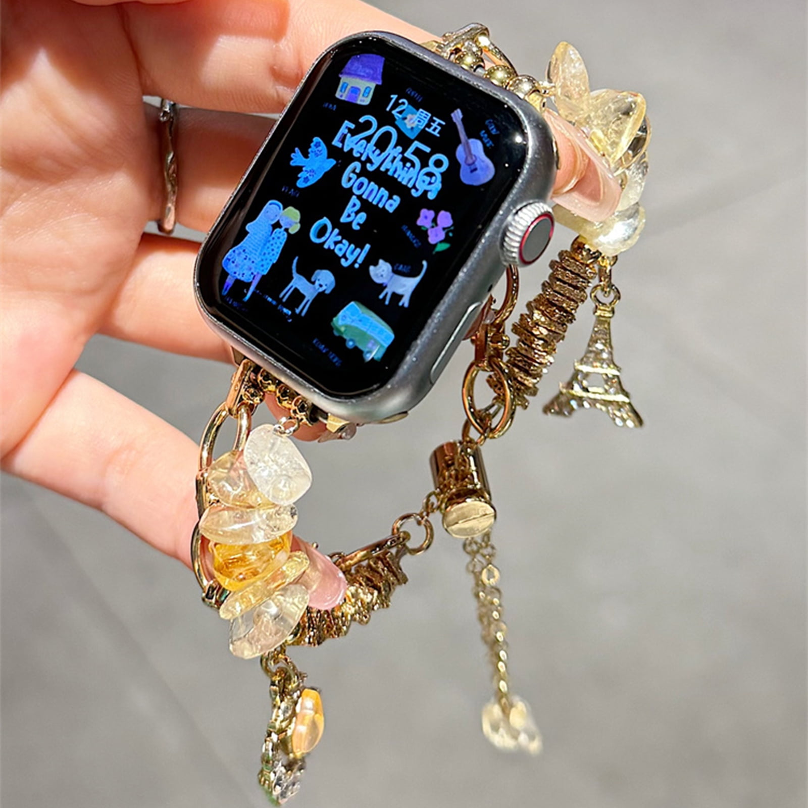 Stylish Pebble Band for Apple Watch Series 10 42mm for Girls Women ...