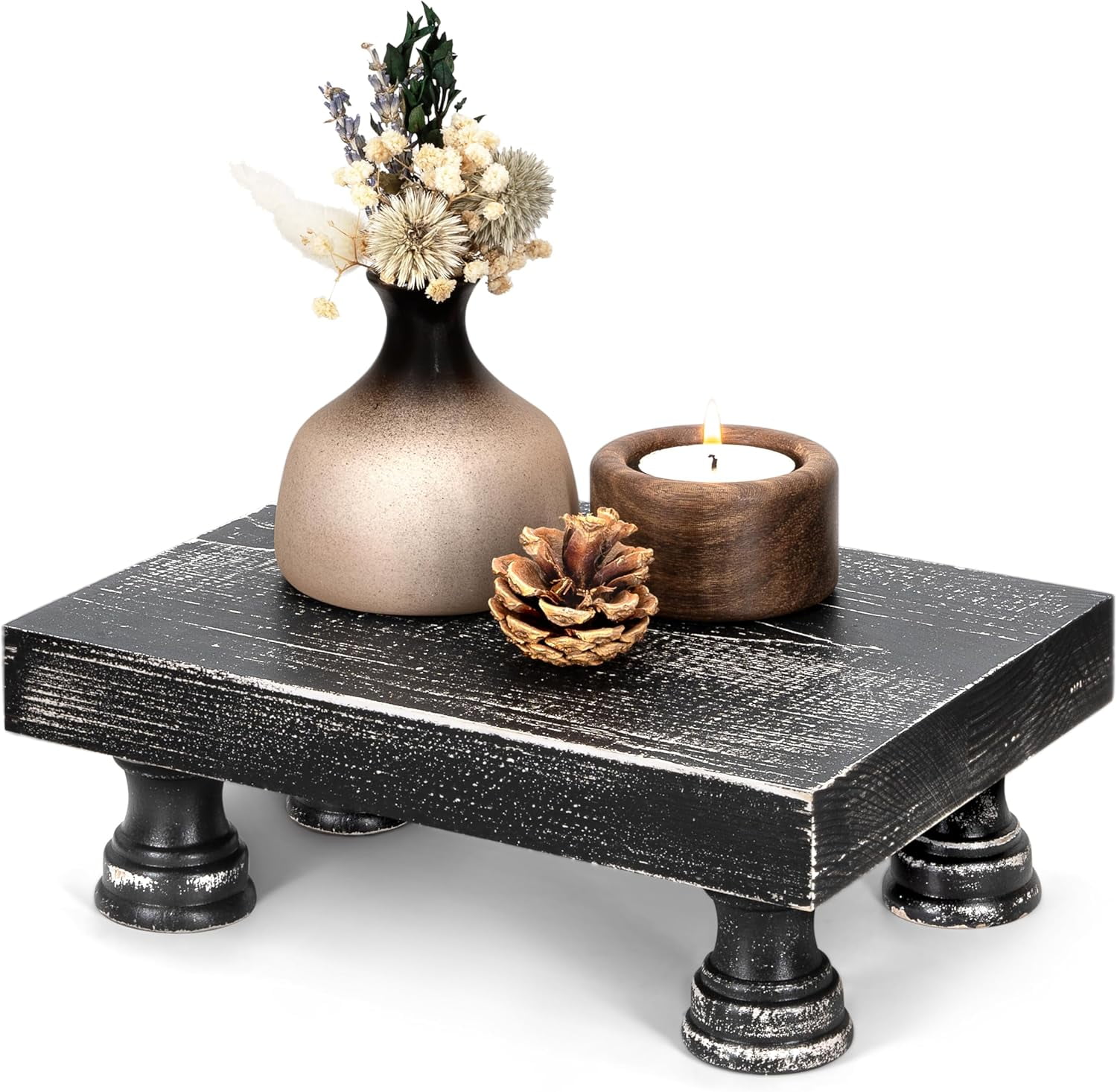 Stylish Pine Wood Risers for Decor for Kitchen Sink & Small Vanity ...