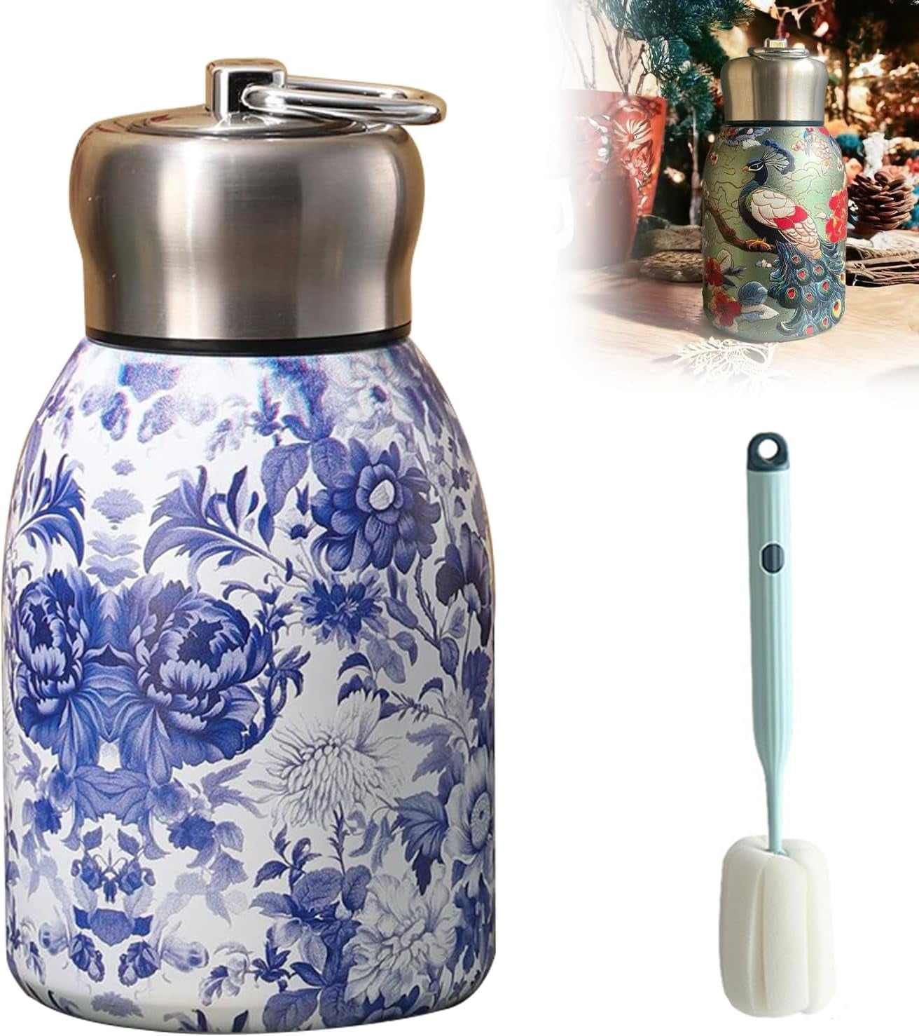 Stylish & Portable Insulated Water Bottle, Keep Drinks Hot or Cold 24h ...
