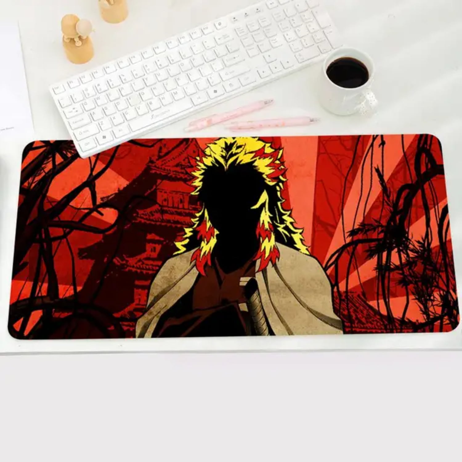 Stylish Premium Luxury High-Quality Large Demon Slayer Kyojuro Anime ...