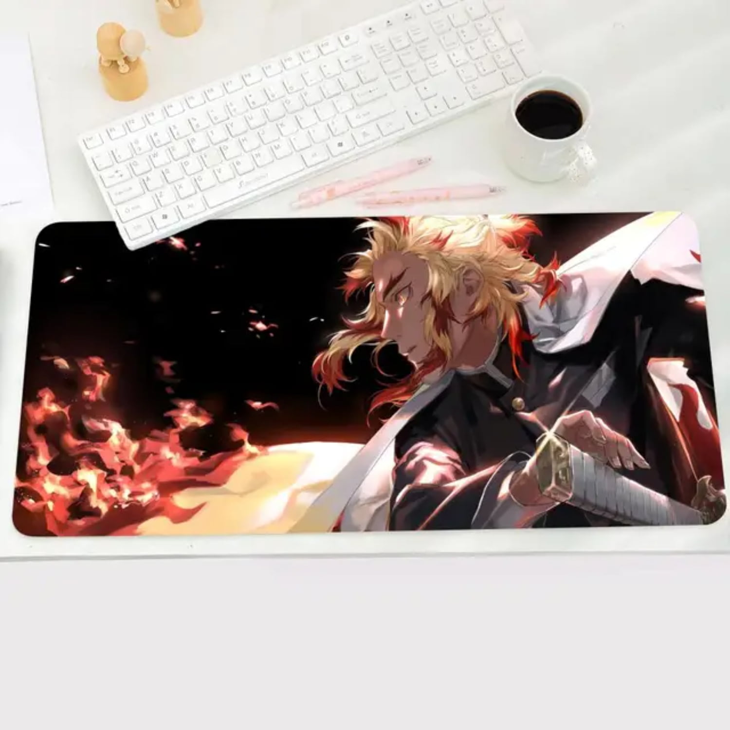 Stylish Premium Luxury High-Quality Large Demon Slayer Kyojuro Anime ...