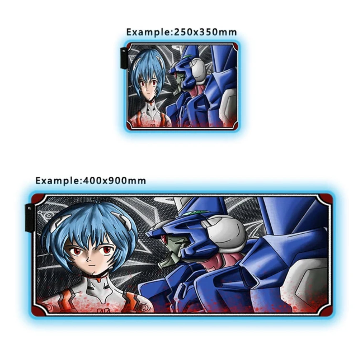 Stylish RGB LED Backlight Luminous Gaming Desk Mat - Colorful and ...