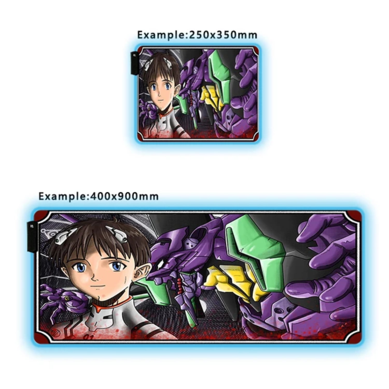 Stylish RGB LED Backlight Luminous Gaming Desk Mat - Colorful and ...