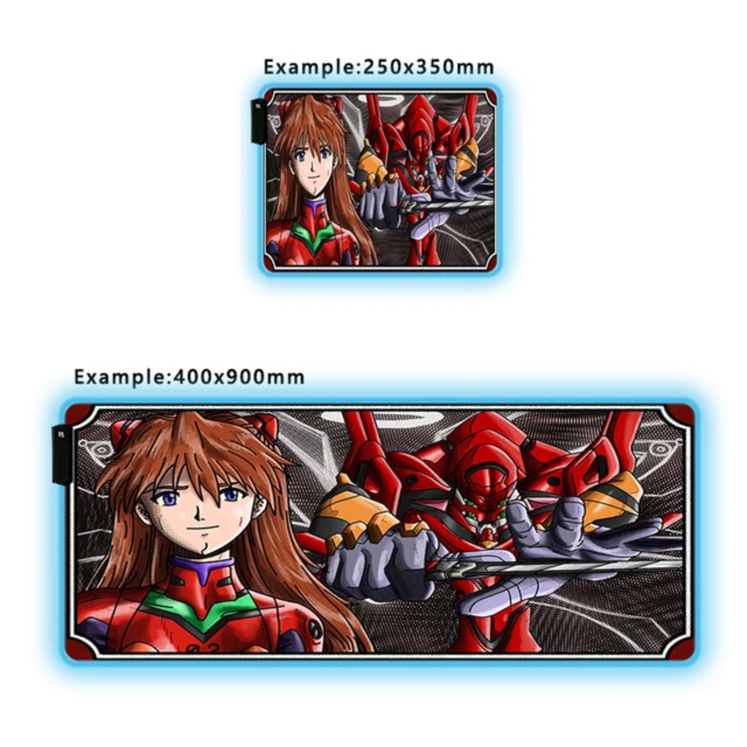 Stylish RGB LED Backlight Luminous Gaming Desk Mat - Colorful and ...