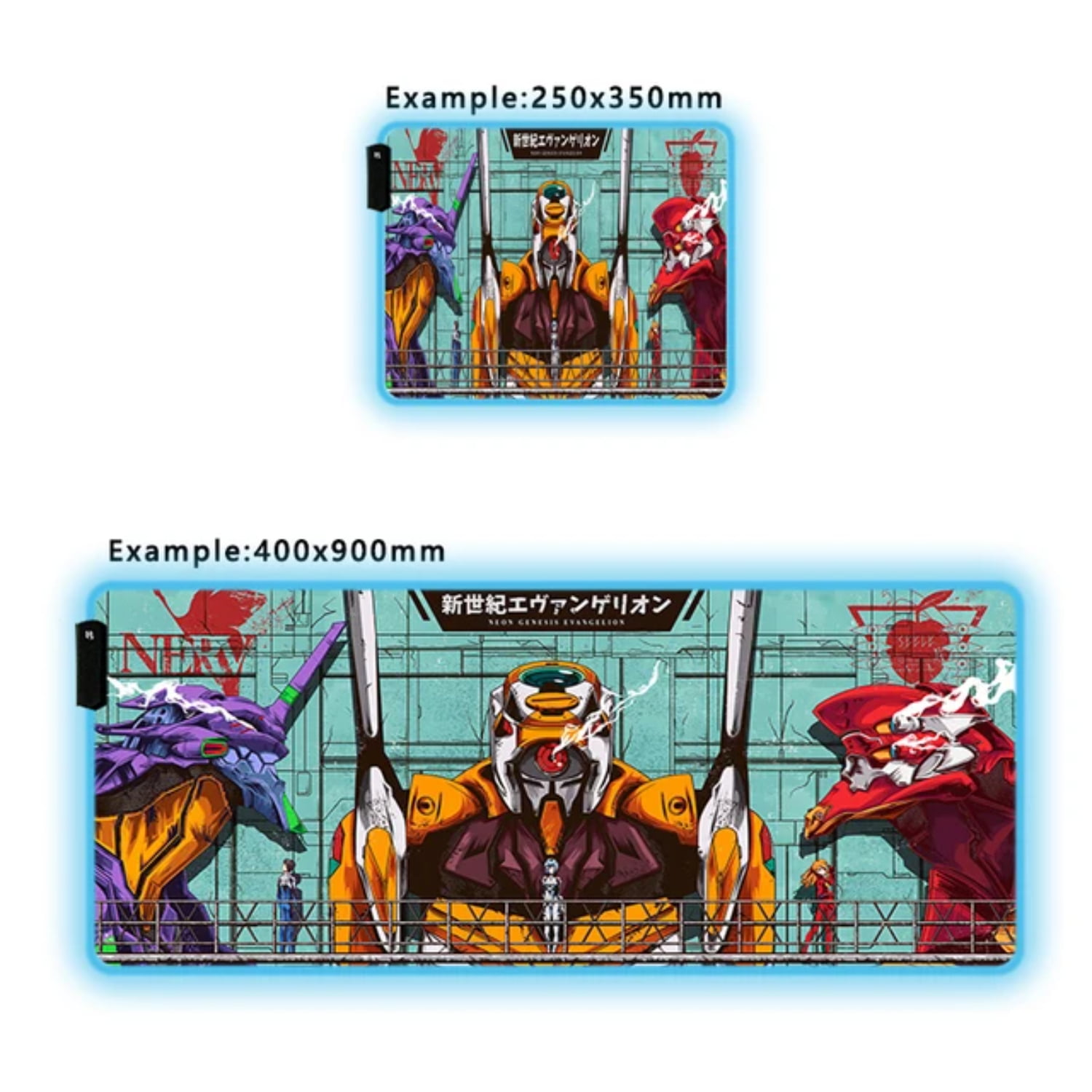 Stylish RGB LED Backlight Luminous Gaming Desk Mat - Colorful and ...