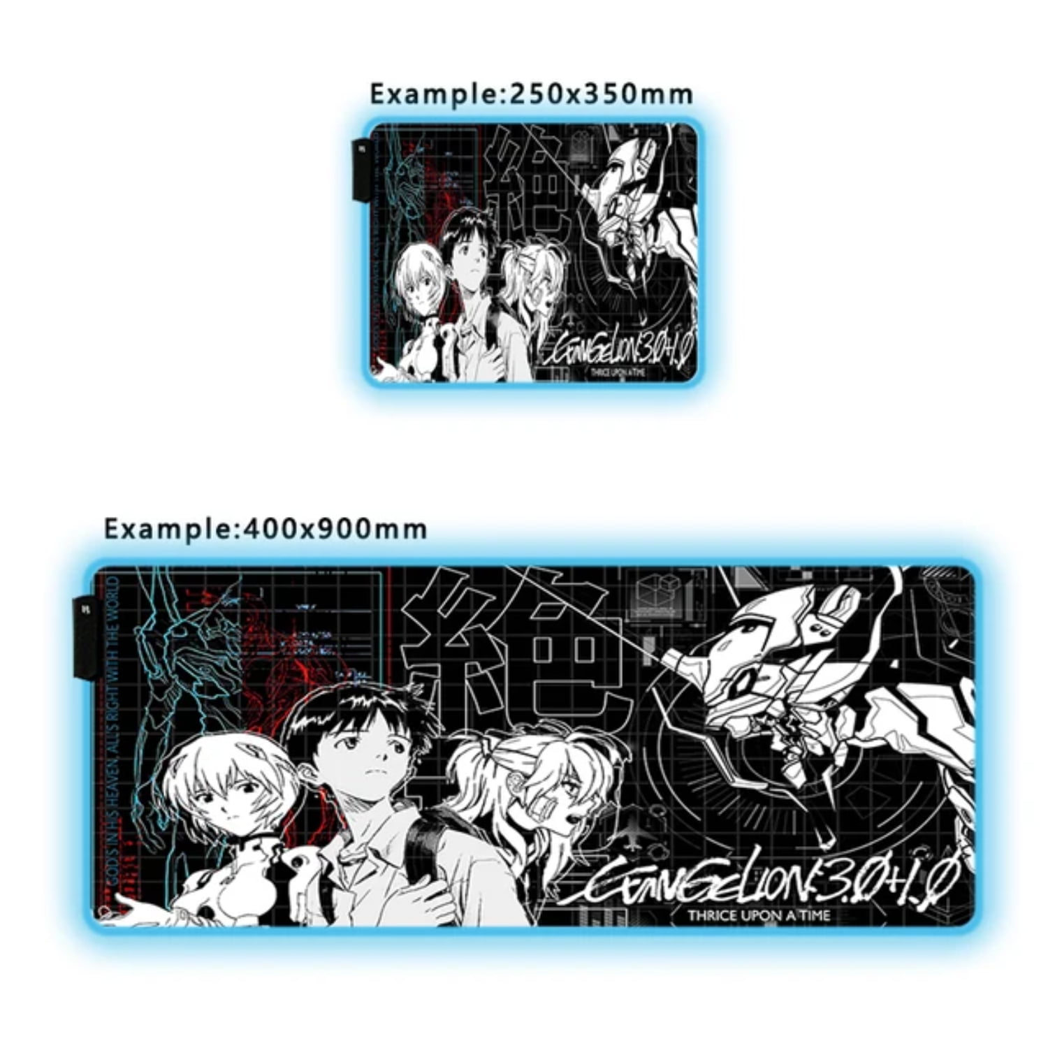 Stylish RGB LED Backlight Luminous Gaming Desk Mat - Colorful and ...