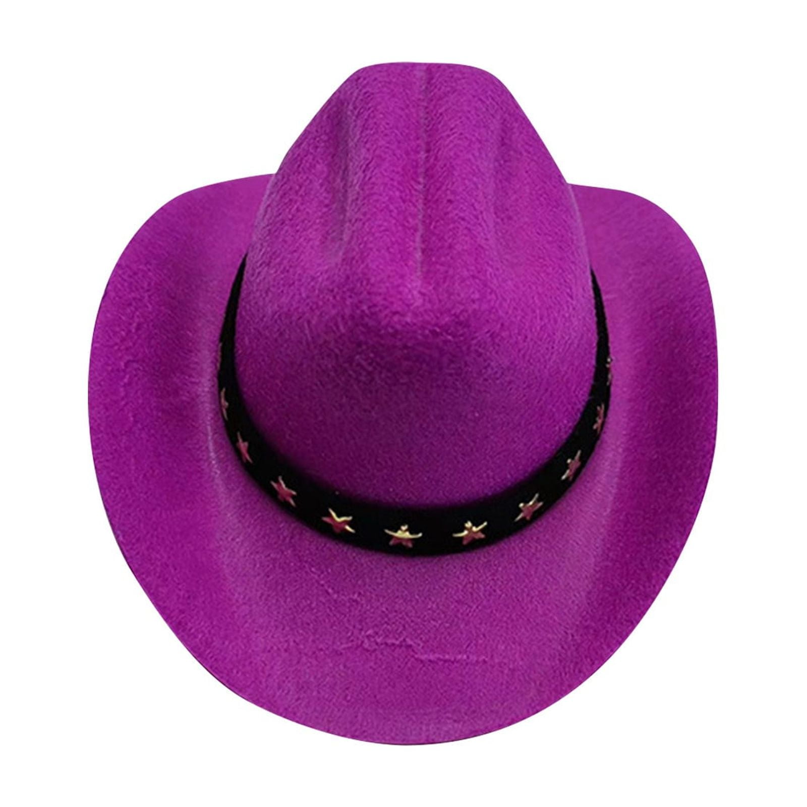 Stylish Red Cowboy Hat with Black Star Band for Western Theme Parties ...