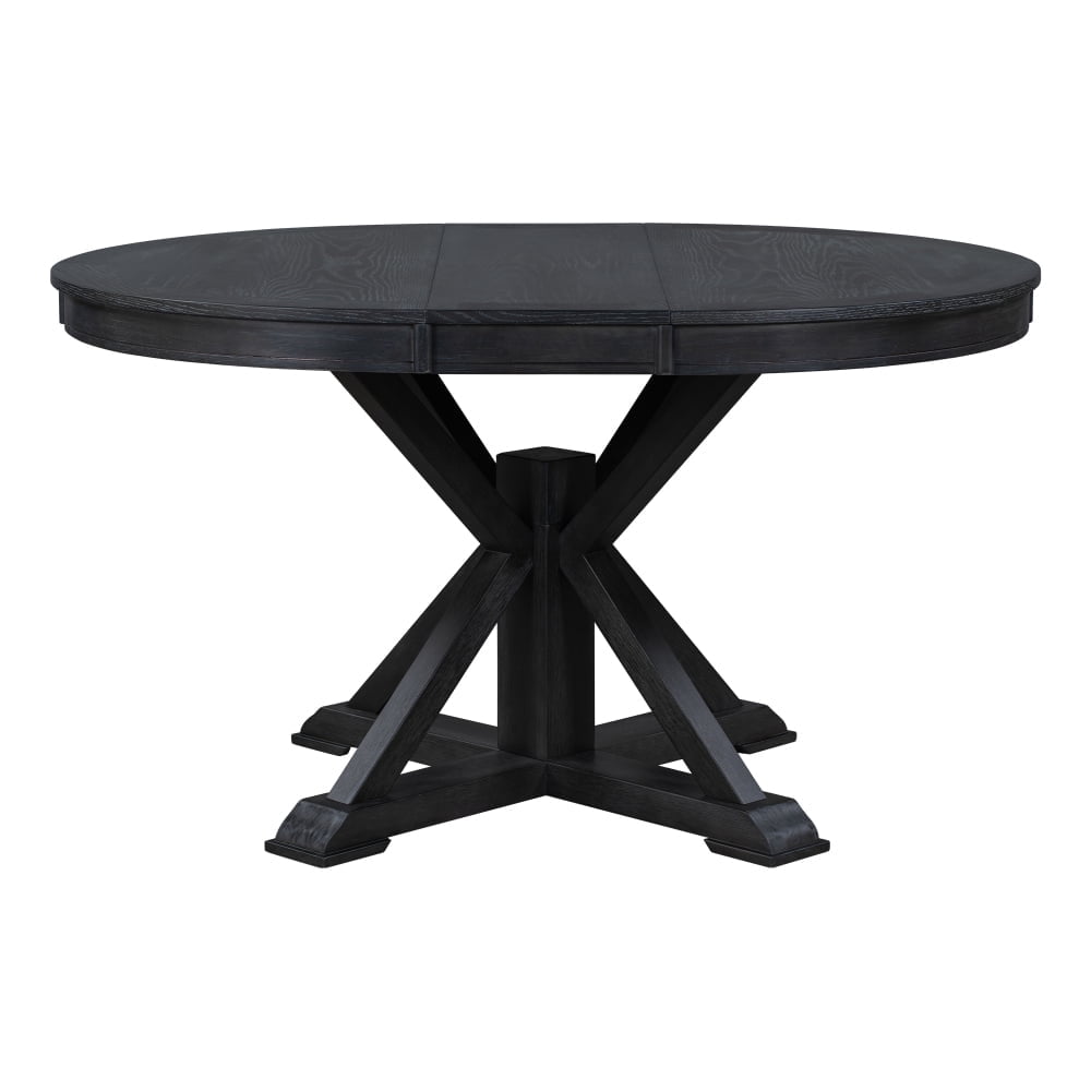 Stylish Retro Dining Table with a 12" Extendable Leaf: Effortlessly ...