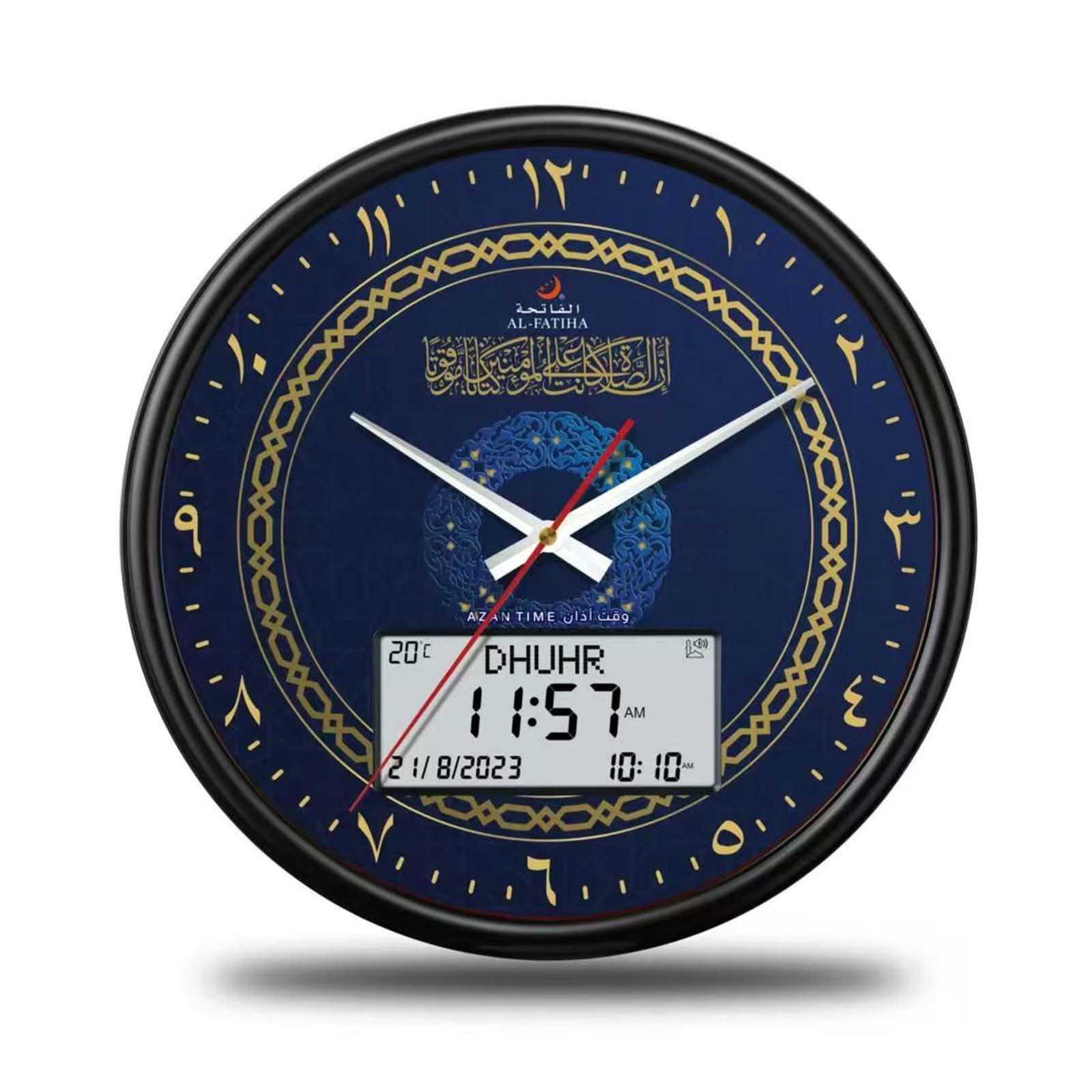 Stylish Retro Wall Clock 13 Inch Round Screen Shows Roman Numerals ...