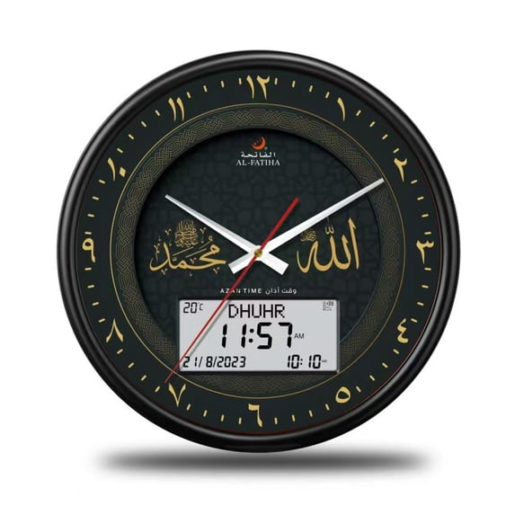 Stylish Retro Wall Clock 13 Inch Round Screen Shows Roman Numerals ...