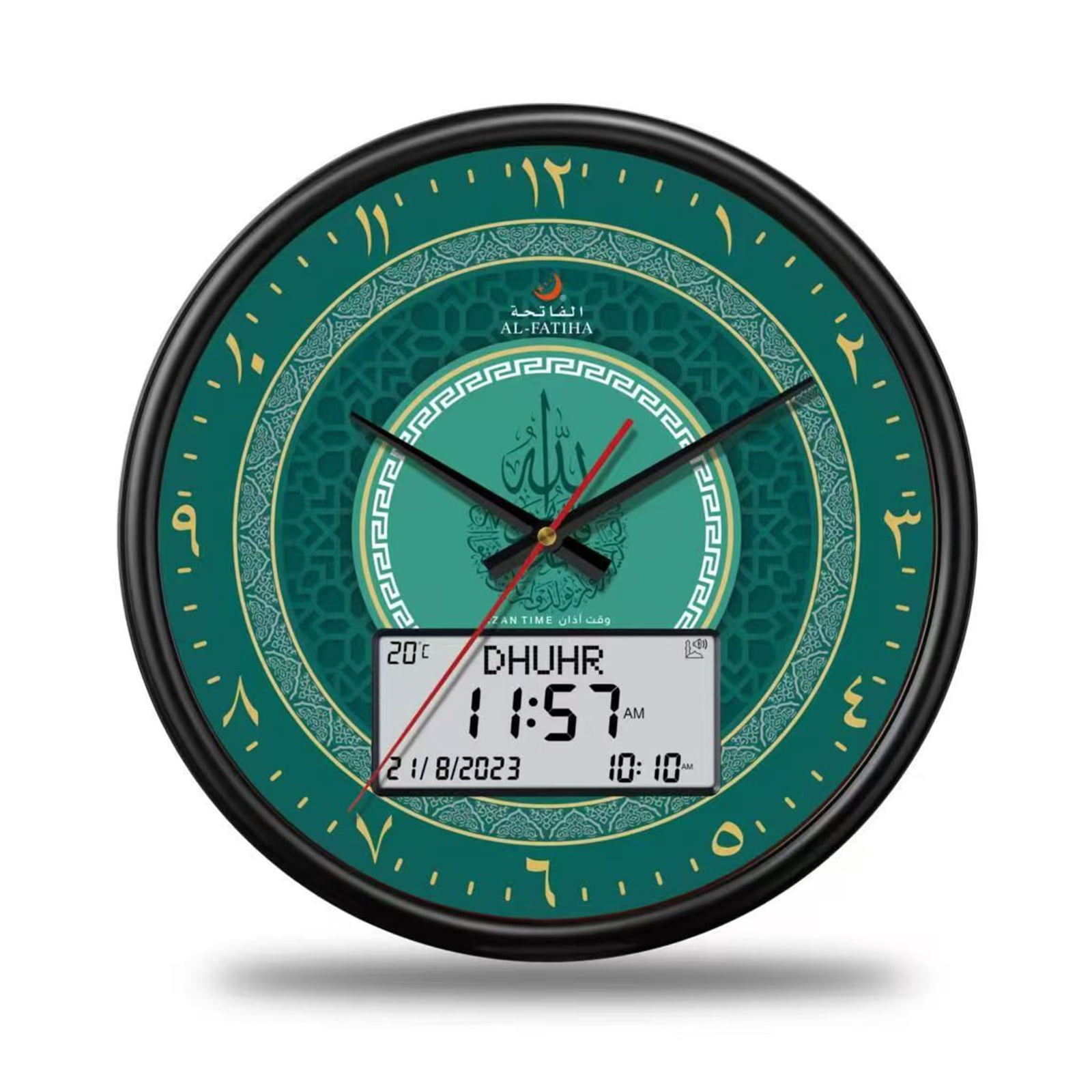 Stylish Retro Wall Clock 13 Inch Round Screen Shows Roman Numerals ...