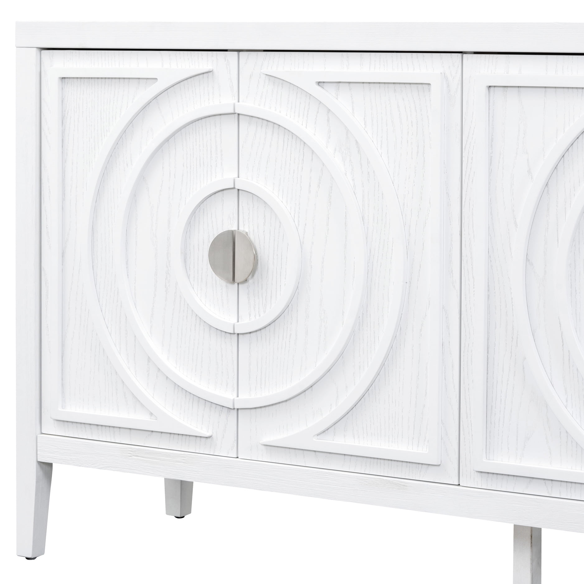 Stylish Retro White Sideboard, Adds A Fashionable Touch To Your Living ...