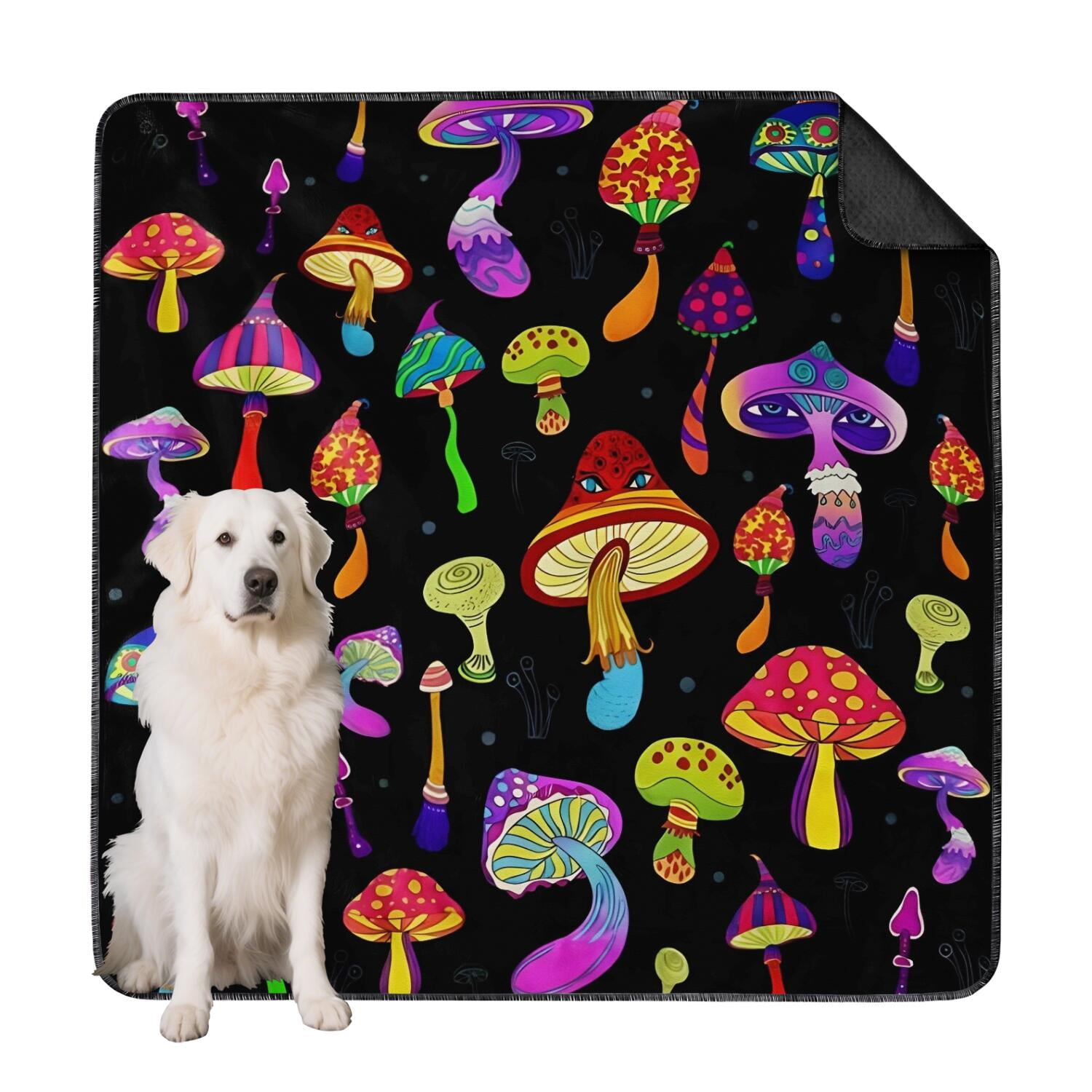 Stylish Reusable Potty Pads for Dogs with Leaf Prints, Washable Mat ...