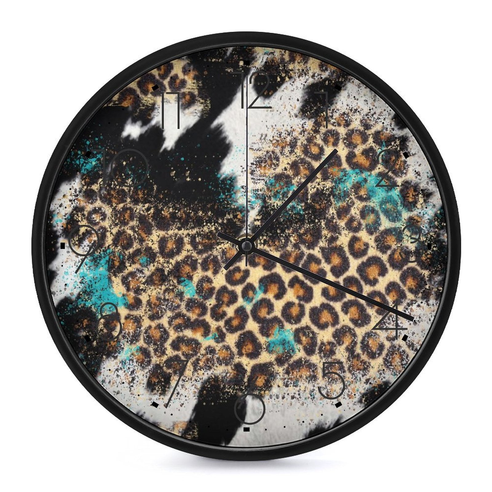 Stylish Round Wall Clock 9.8in Quiet Silent Easy To Hang Sturdy And ...