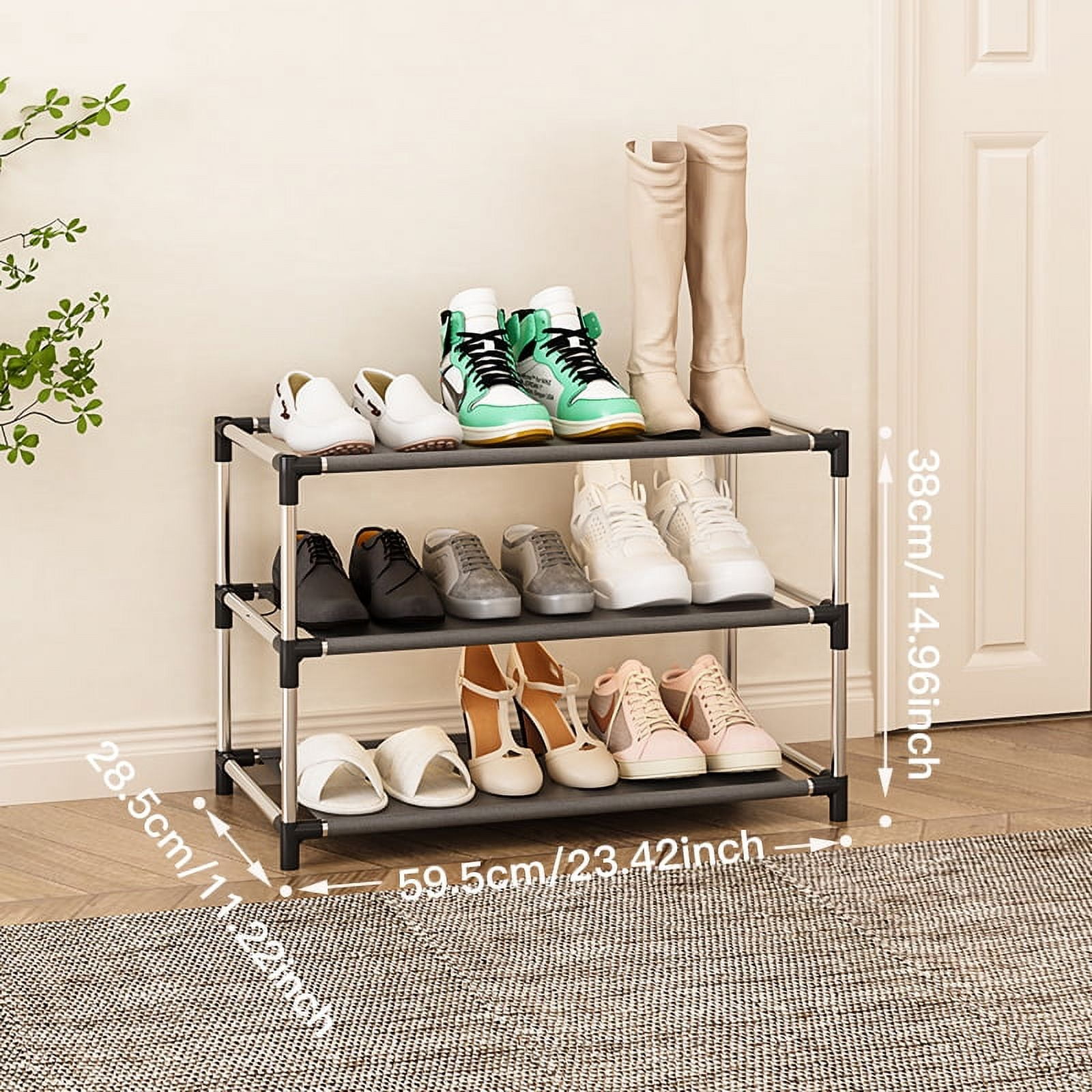 Stylish Shoe Rack Metal Simple Shoe Shelf Footwear Organizer Stand ...