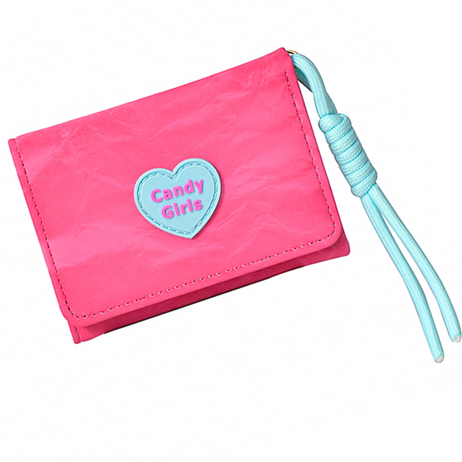 Stylish Short PU Purse With Candy Color Scheme Integrated Card Pockets ...
